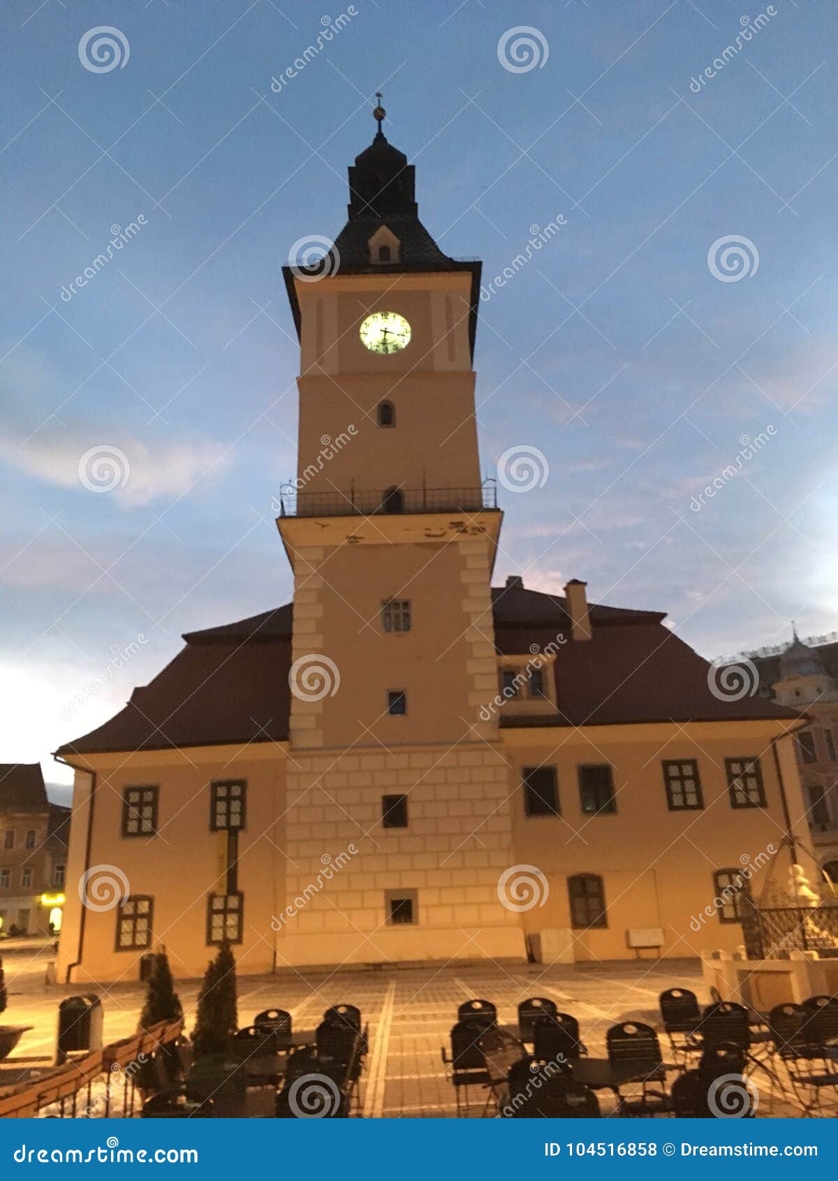 Clock tower stock photo. Image of tower, time, town - 104516858
