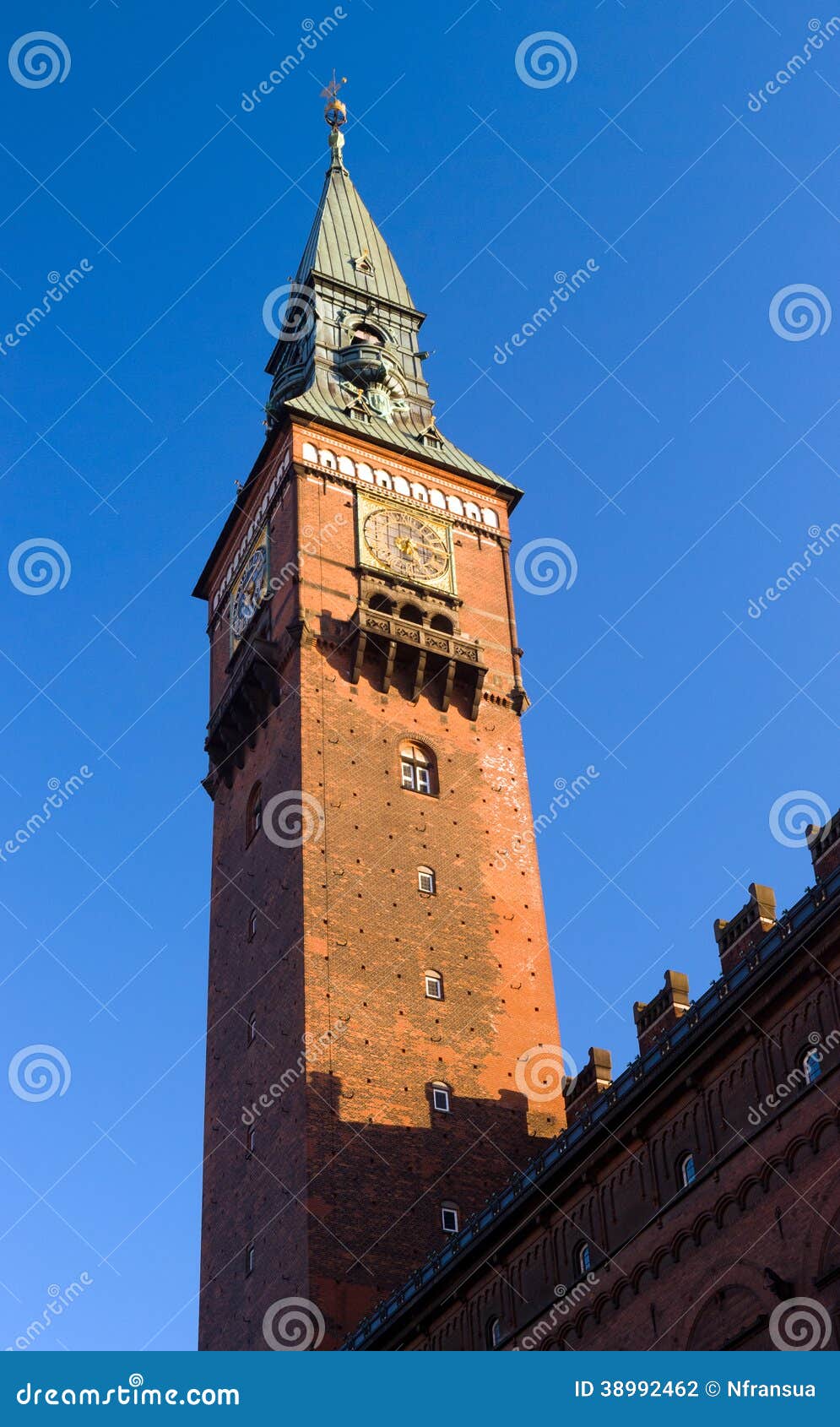 Clock tower stock photo. Image of bell, blue, built, detail - 38992462