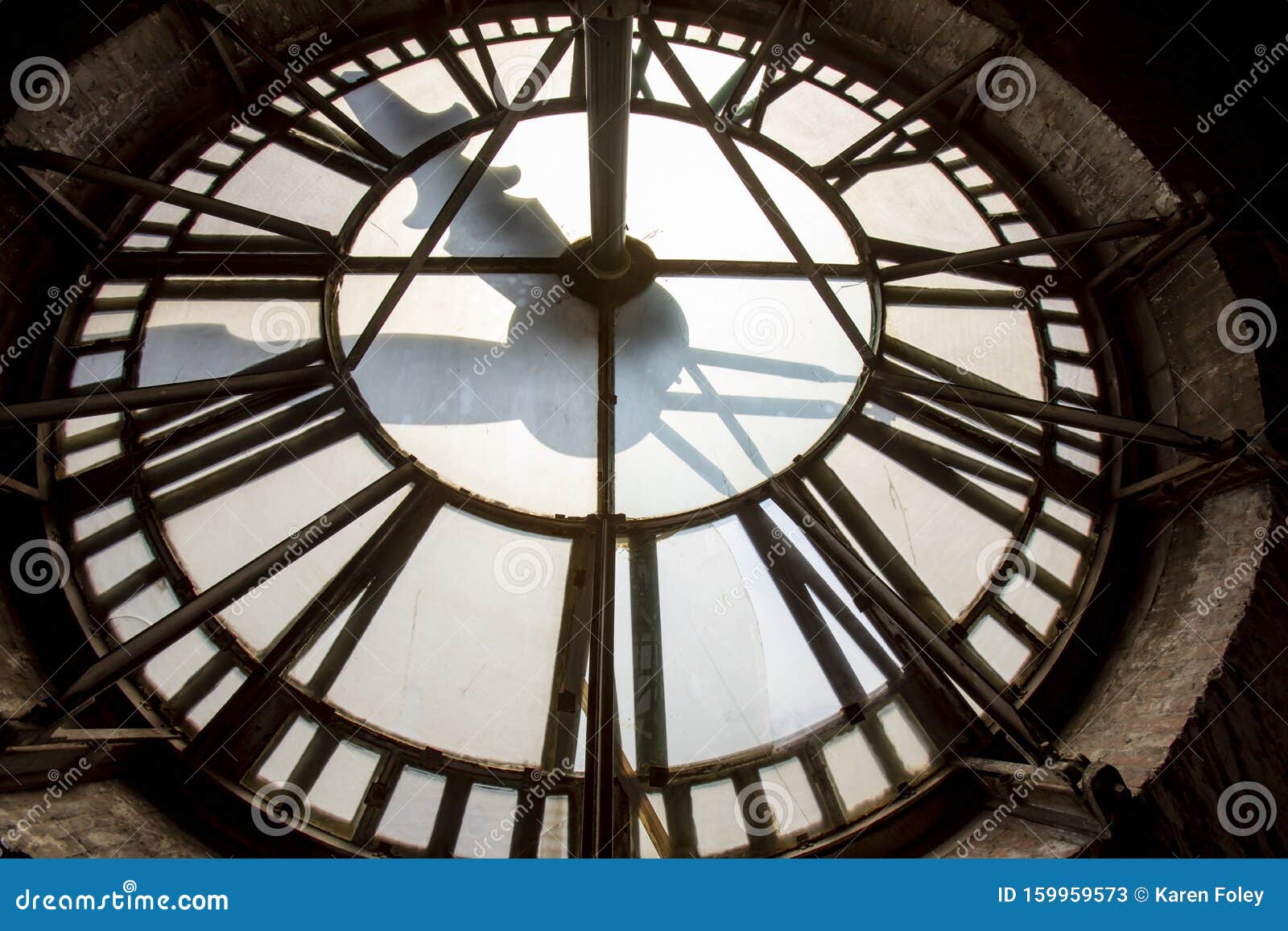 Clock tower dial stock image. Image of grunge, hands - 159959573
