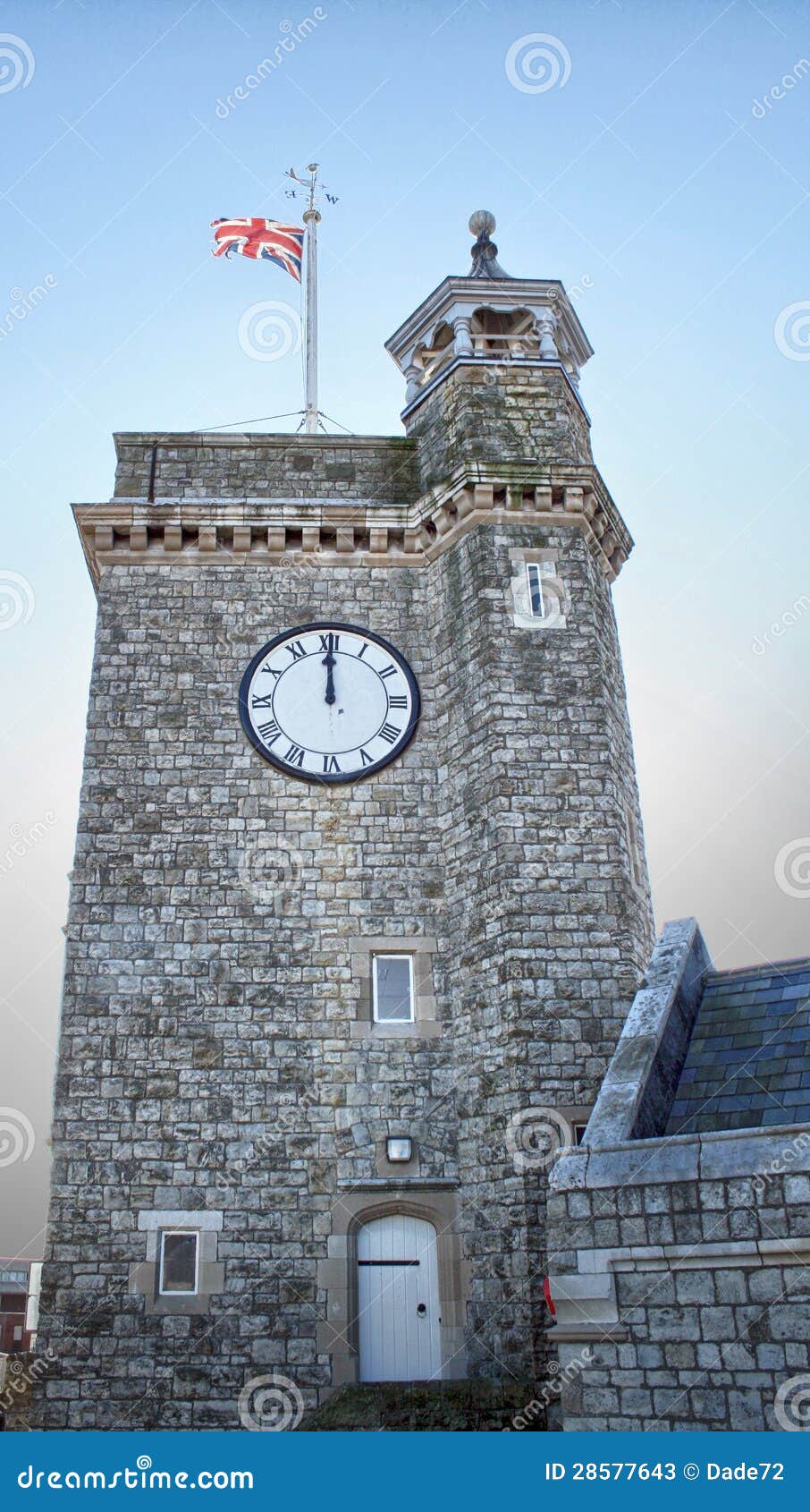 Clock Tower in Dover. stock image. Image of ancient, blue - 28577643