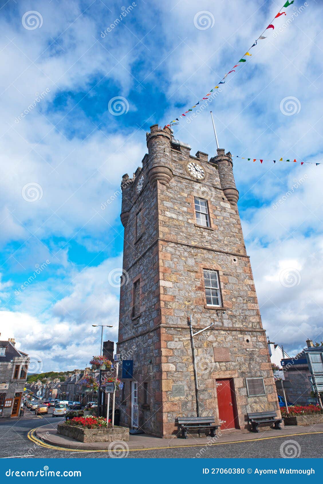 Clock Tower in Dufftown, Scotland Editorial Image - Image of tourism ...