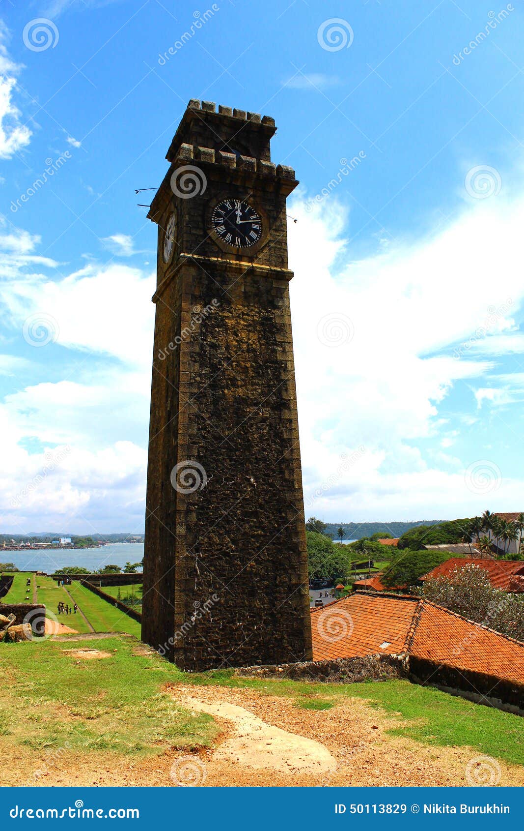 The Clock Tower, Galle Fort Stock Image - Image of clock, ceylon: 50113829