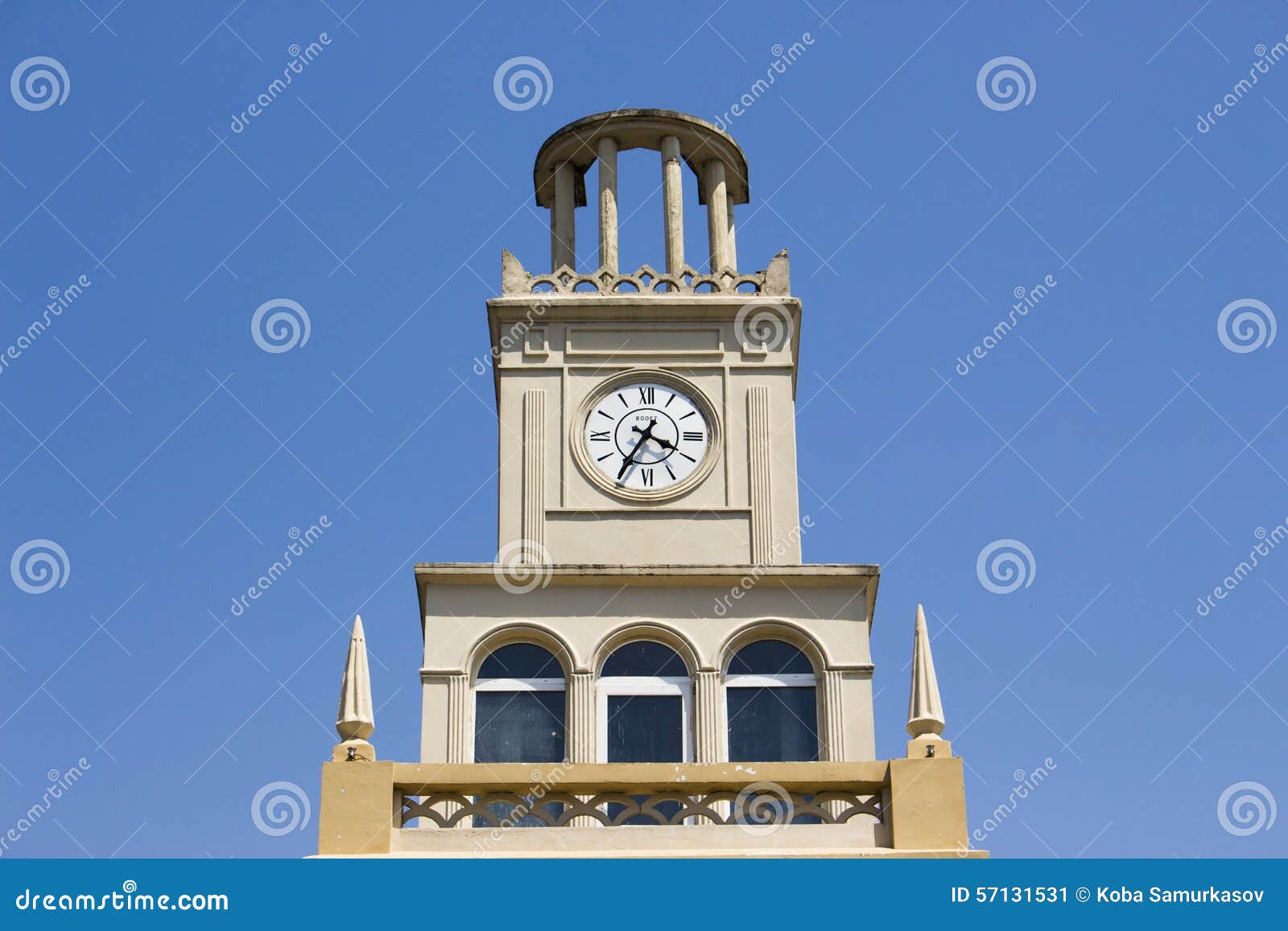 Clock Tower stock image. Image of rustic, landmark, poti - 57131531