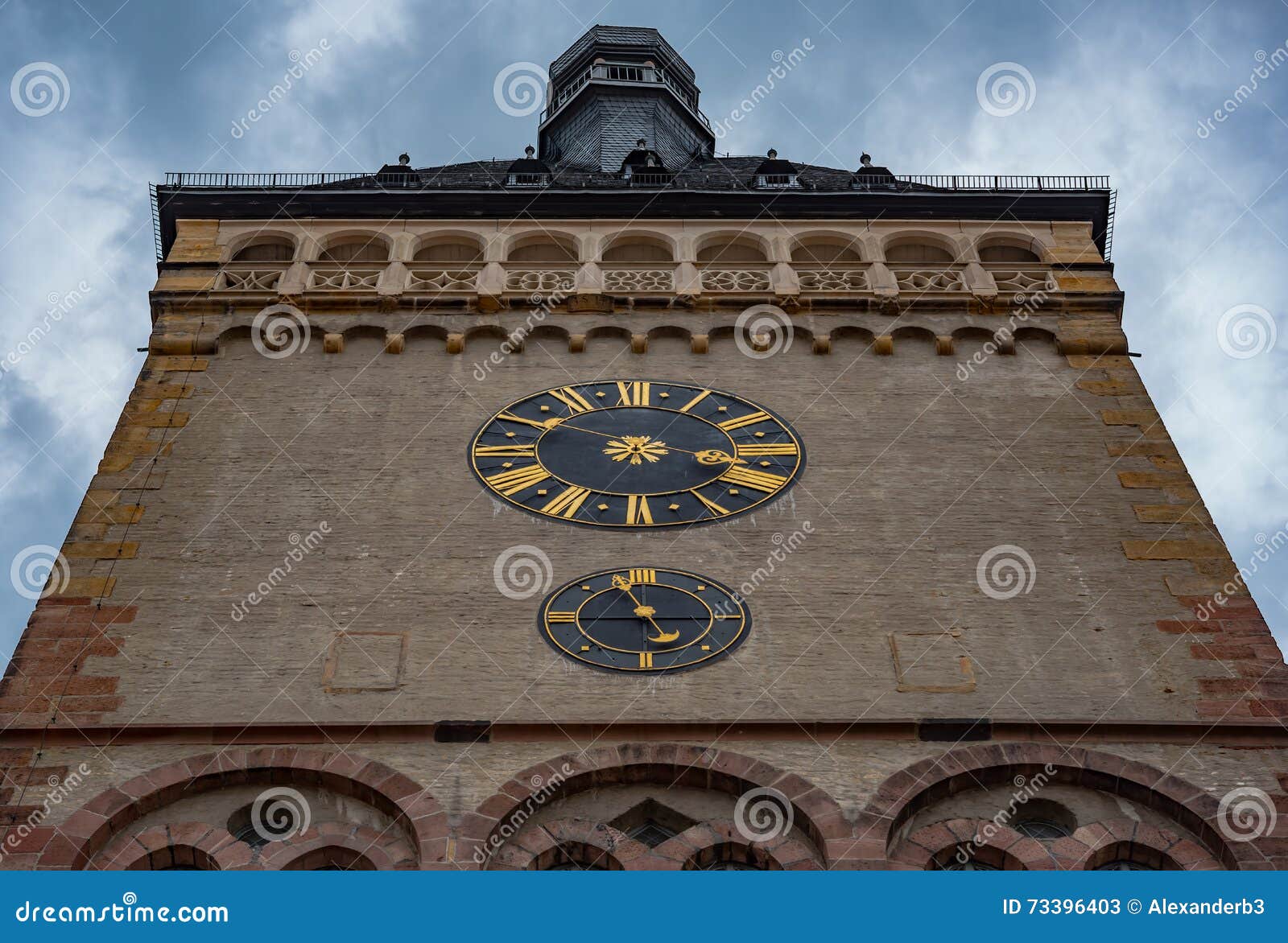 Clock tower in Germany stock image. Image of clock, london - 73396403