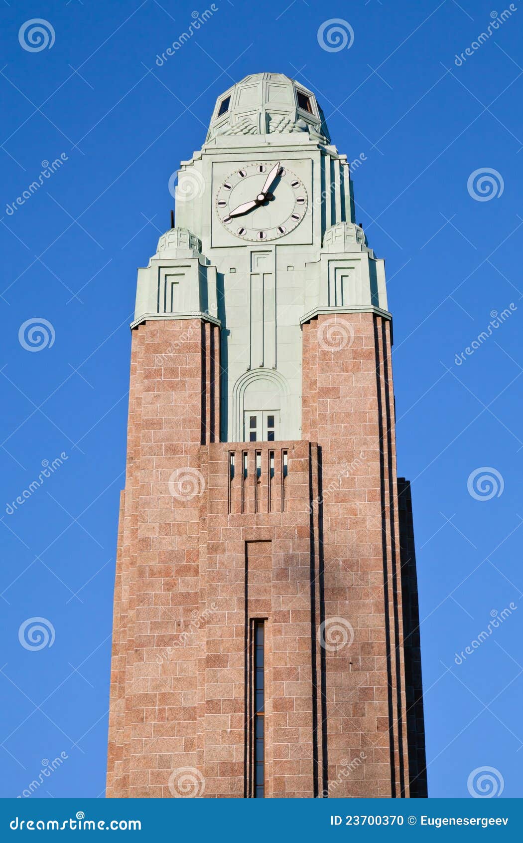 Clock Tower of Helsinki Central Railway Station Stock Photo - Image of ...