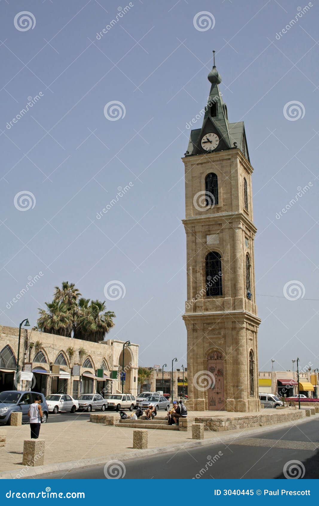 Clock tower in Jaffa editorial image. Image of property - 3040445
