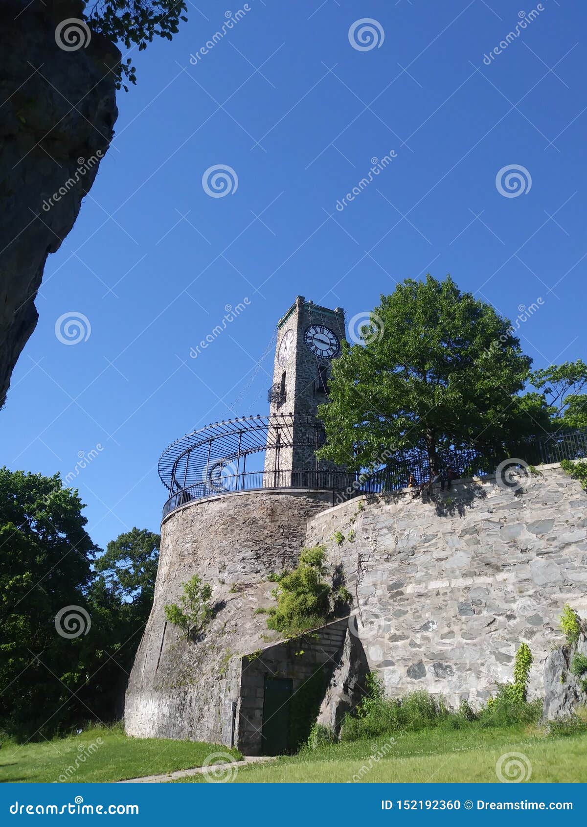 Clock tower jenks park stock photo. Image of jenks, park - 152192360