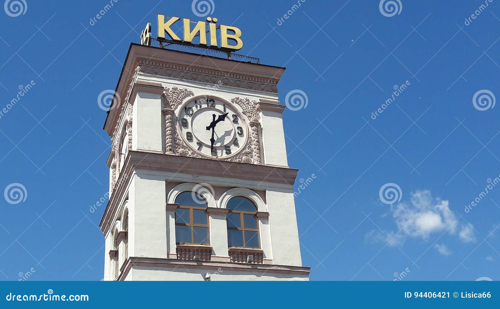 Clock on the Tower Kiev 2017 Editorial Photo - Image of capital, time ...