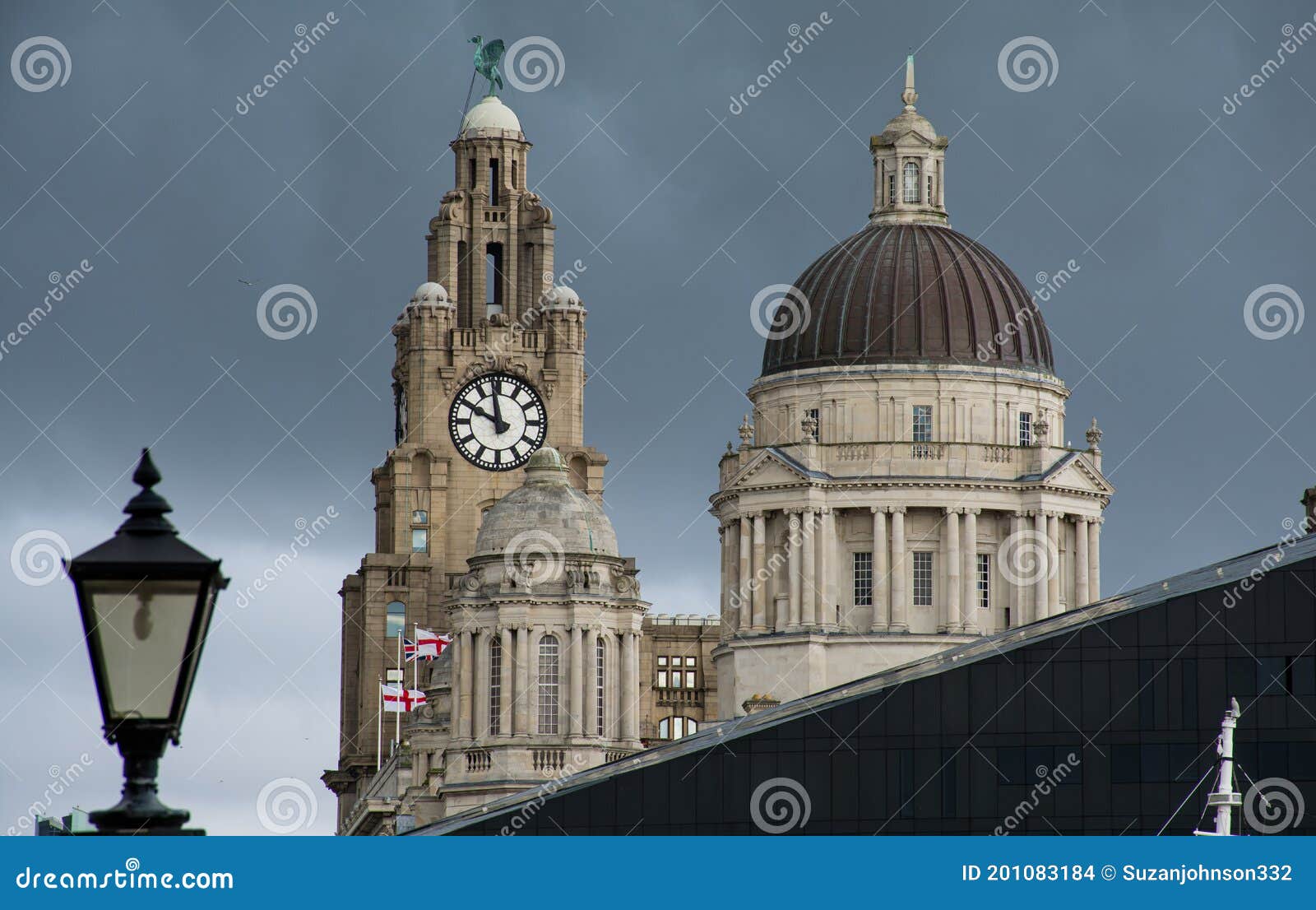 Clock Tower in Liverpool at Albert Dock Stock Photo - Image of ...