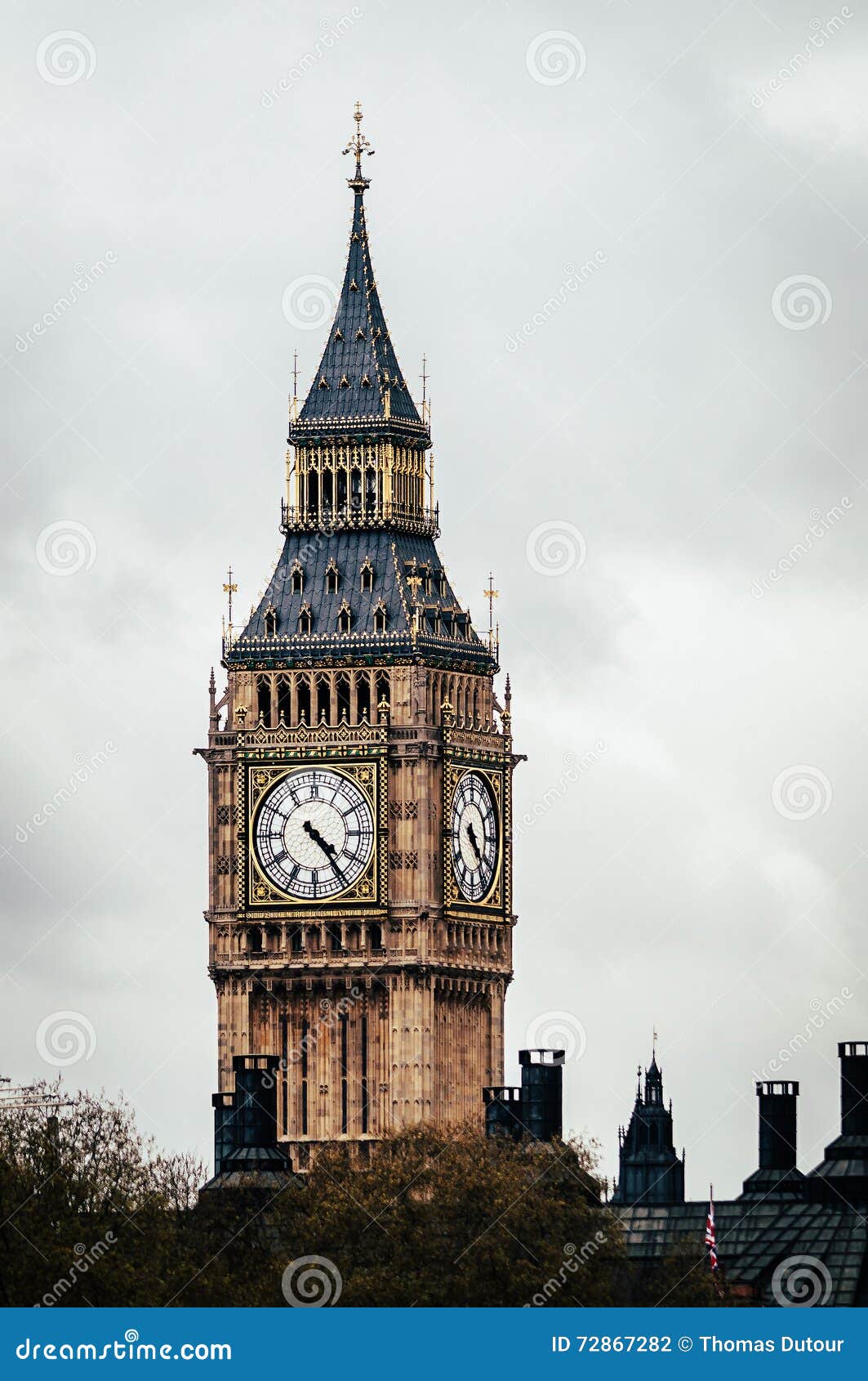 The Clock Tower in London, England, UK. Stock Photo - Image of exterior ...