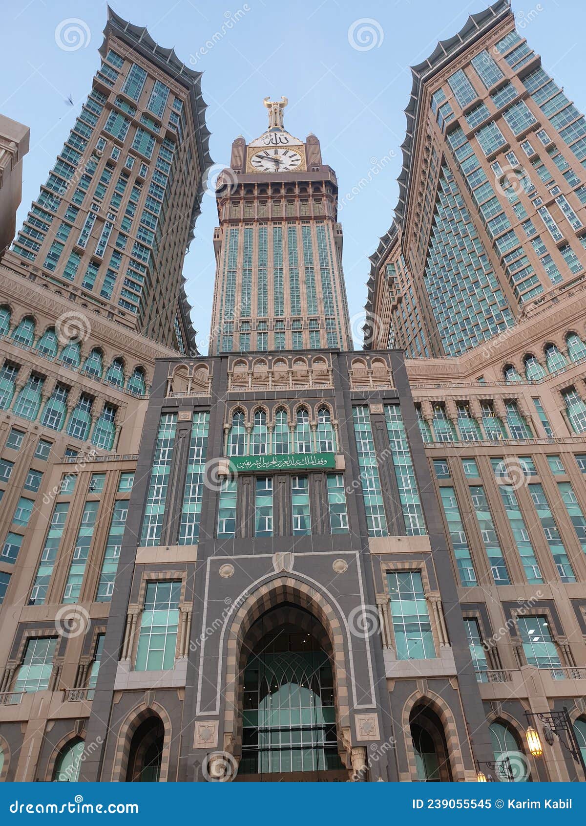 Clock tower in Mecca KSA stock image. Image of mecca - 239055545