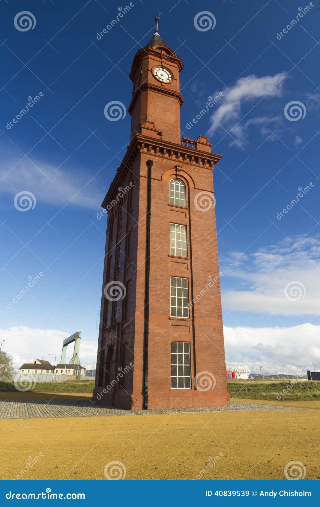 Clock Tower, Middlesbrough Dock Clocktower. England, United King Stock ...