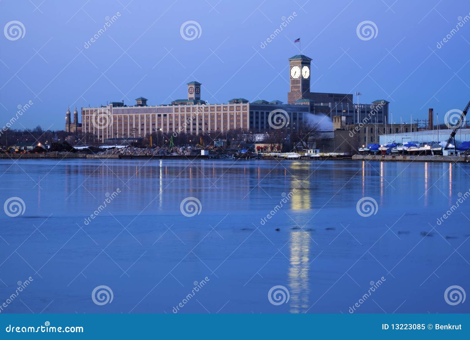 Clock Tower in Milwaukee stock image. Image of scene - 13223085