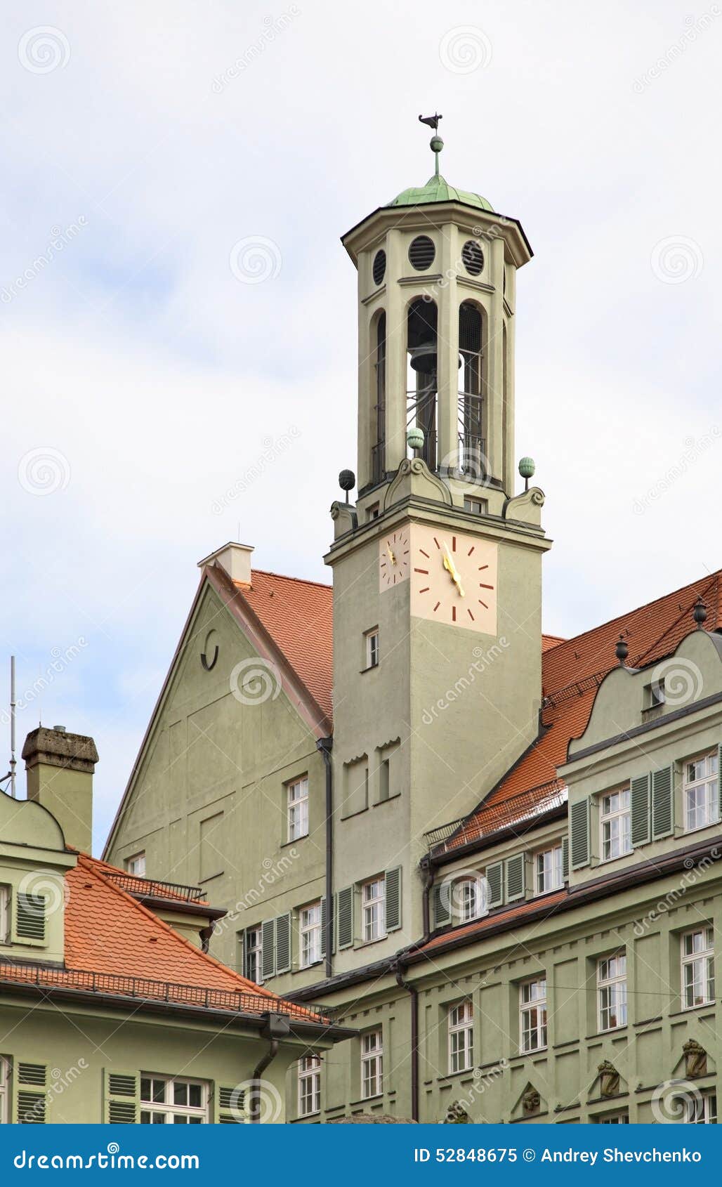 Clock Tower in Munich. Germany Stock Image - Image of munchen, germany ...