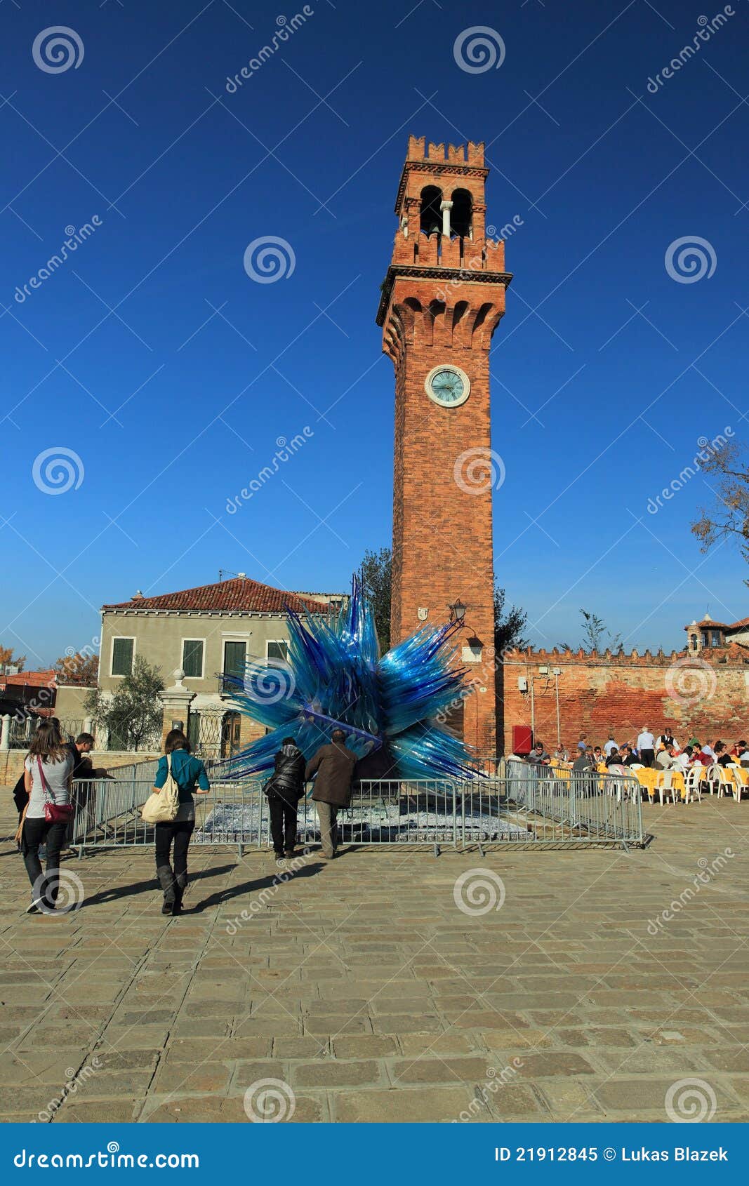 Clock tower in Murano editorial image. Image of tourist - 21912845