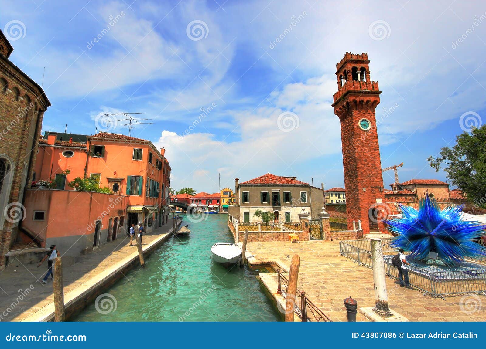 Clock Tower in Murano, Italy Editorial Photo - Image of colorful ...