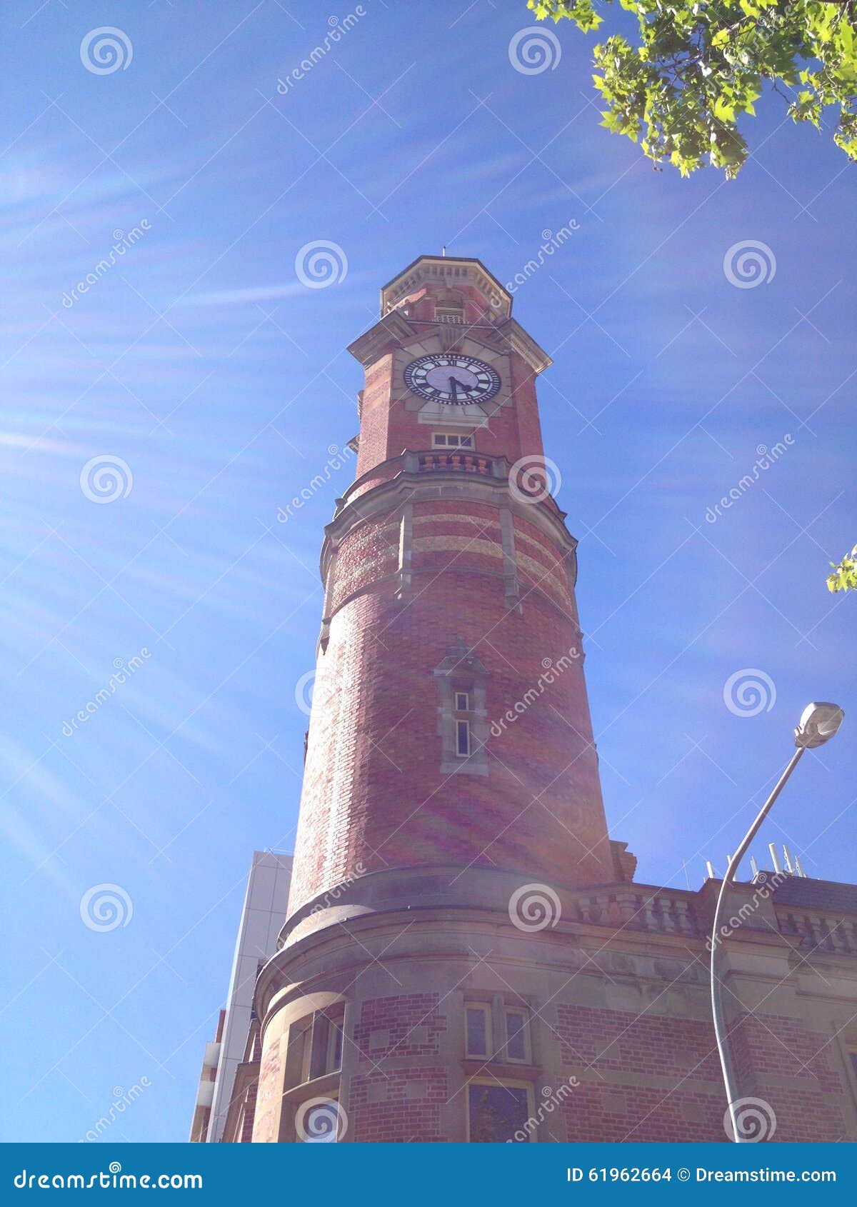 Clock tower stock photo. Image of tower, sunny, light - 61962664