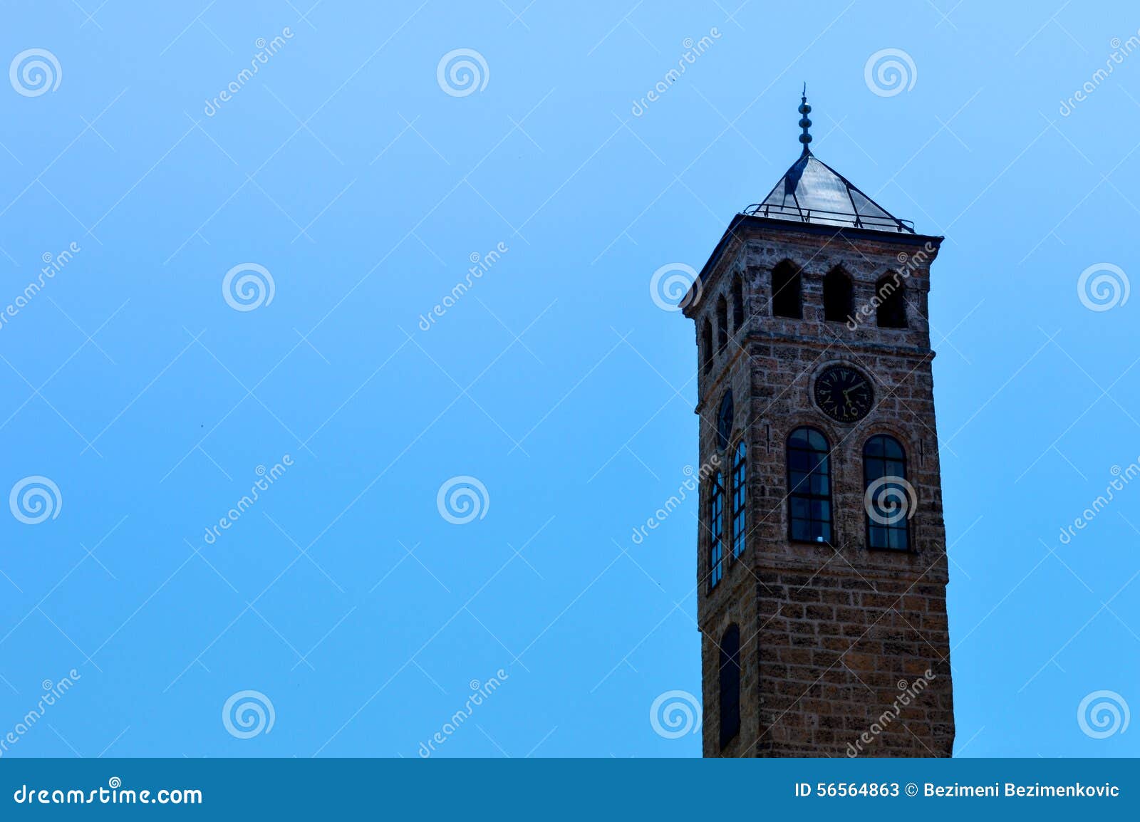 Clock tower stock image. Image of urban, travel, isolated - 56564863