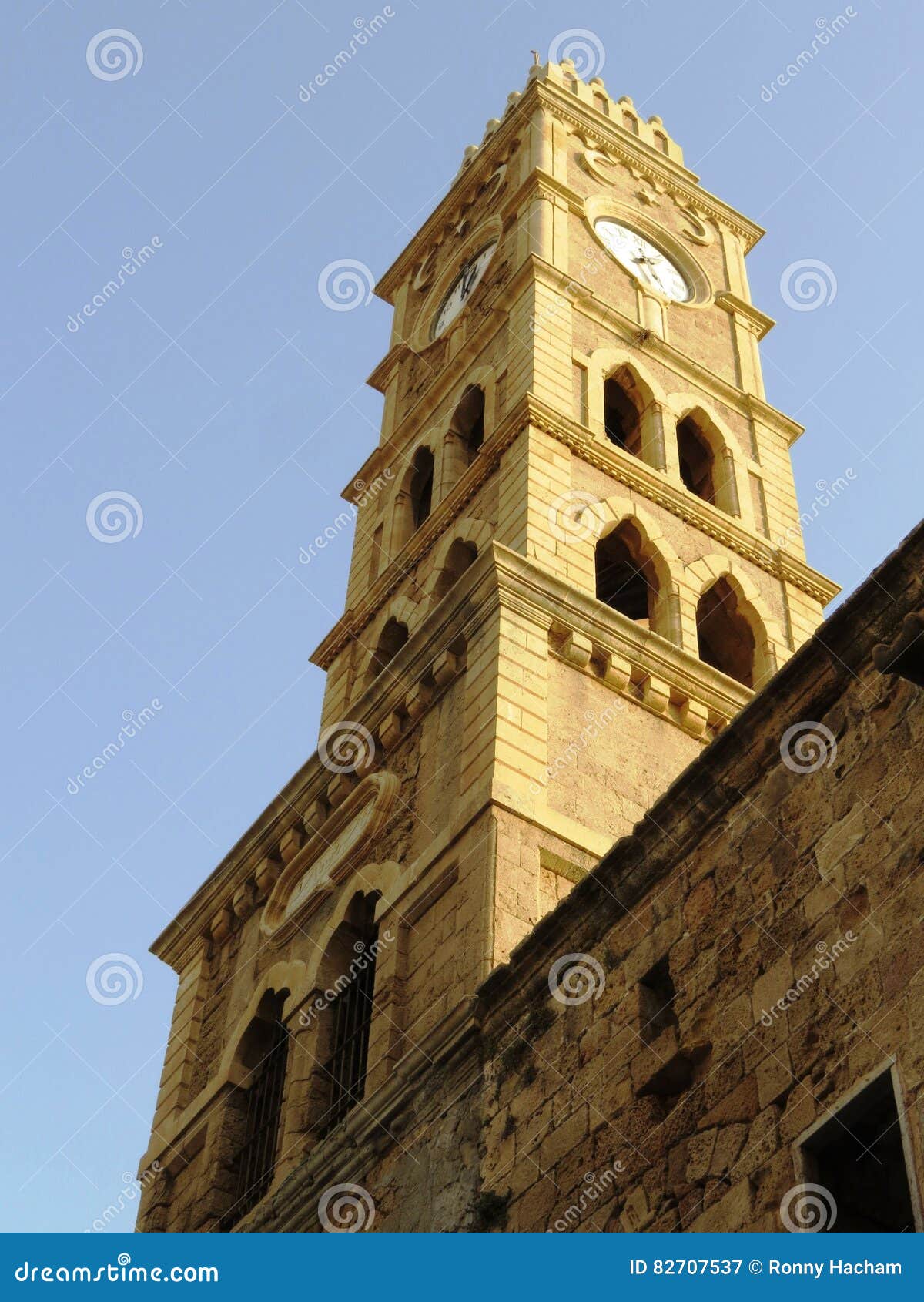 Clock tower stock image. Image of bonaparte, city, acres - 82707537