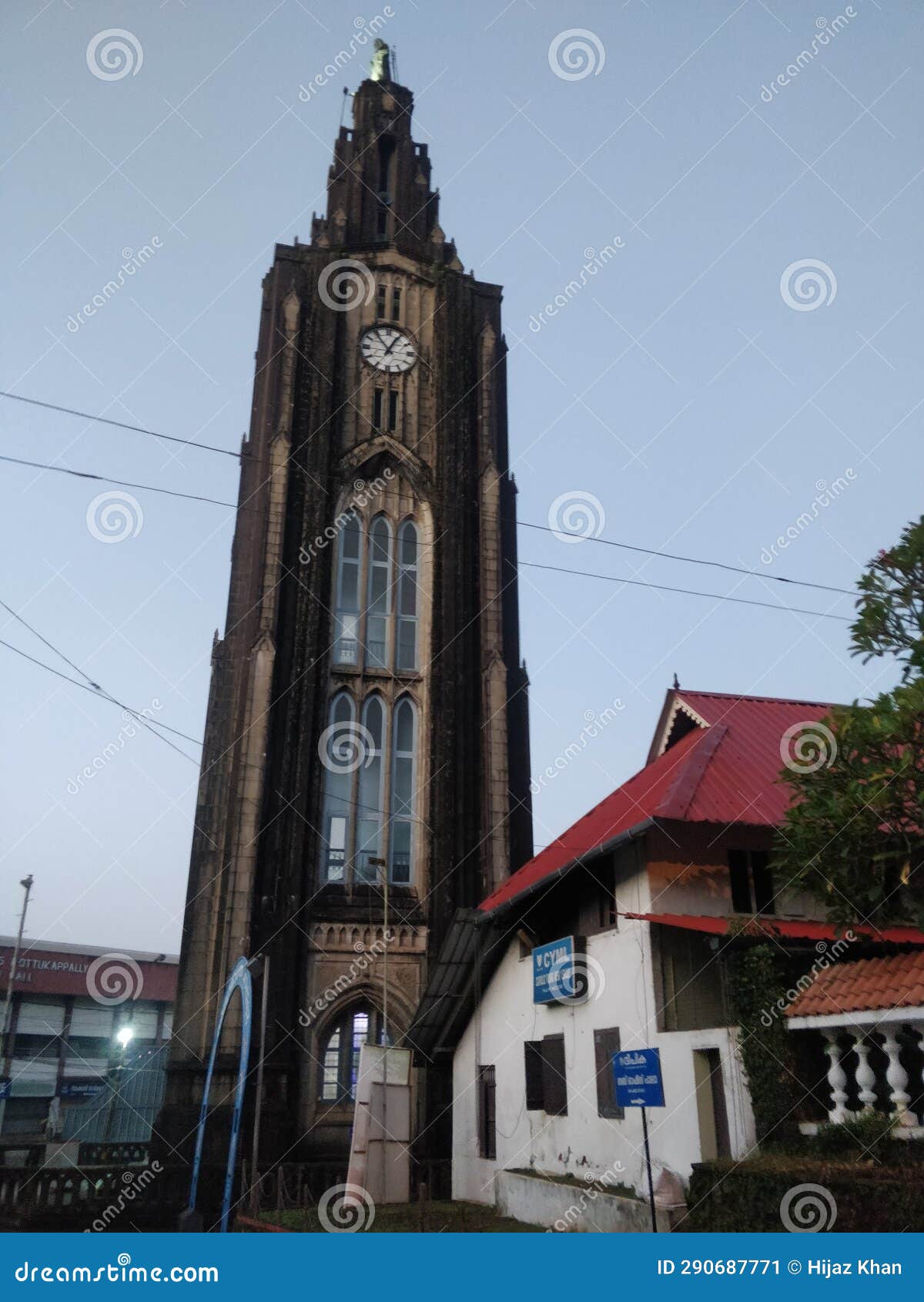 Clock Tower in Pala Kerala India Stock Image - Image of india, tower ...