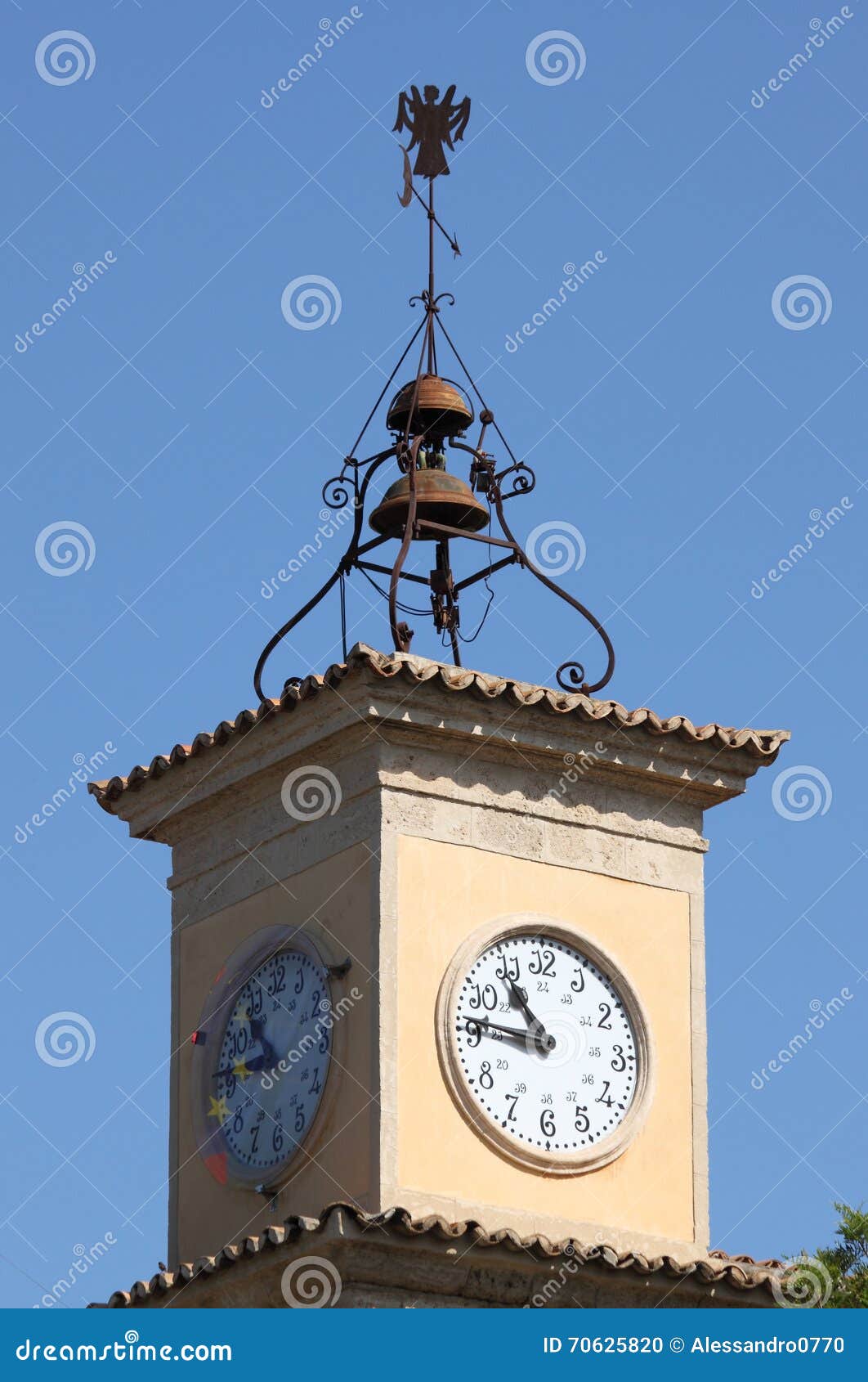 Clock Tower stock photo. Image of spain, palace, church - 70625820