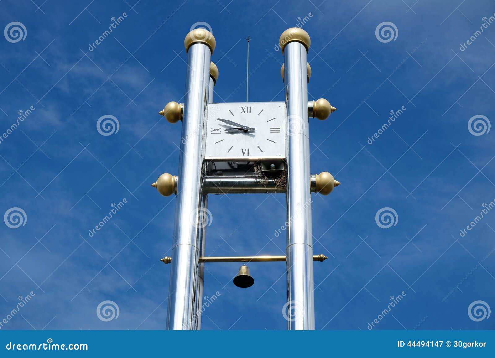 Clock Tower in the park stock image. Image of bell, tower - 44494147