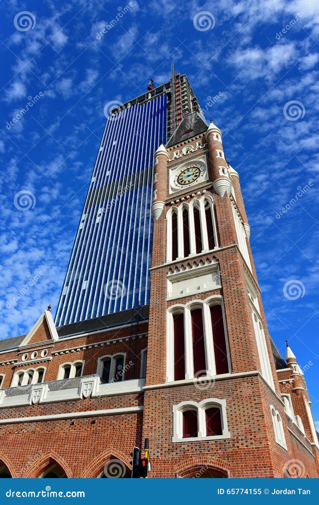Clock tower in Perth stock image. Image of historic, architecture ...