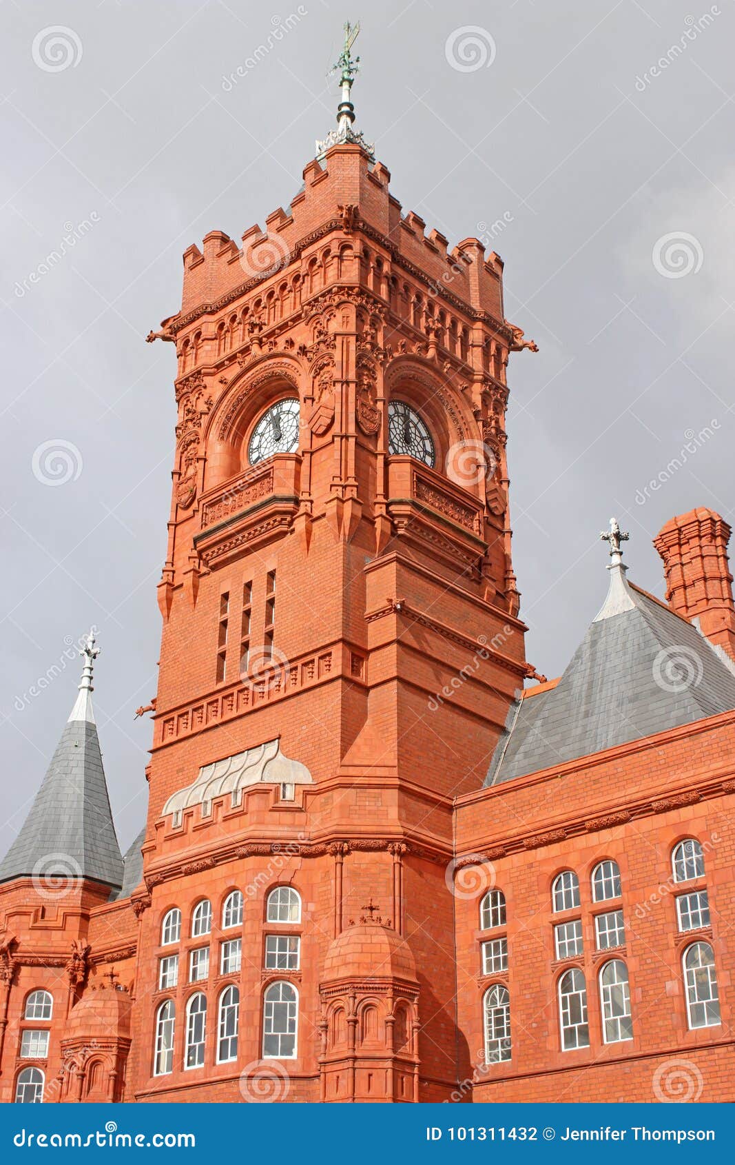Pierhead Building, Cardiff stock photo. Image of facade - 101311432