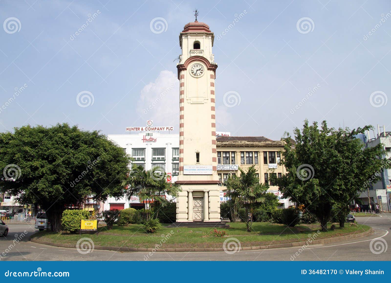 Clock tower editorial image. Image of street, clock, road - 36482170