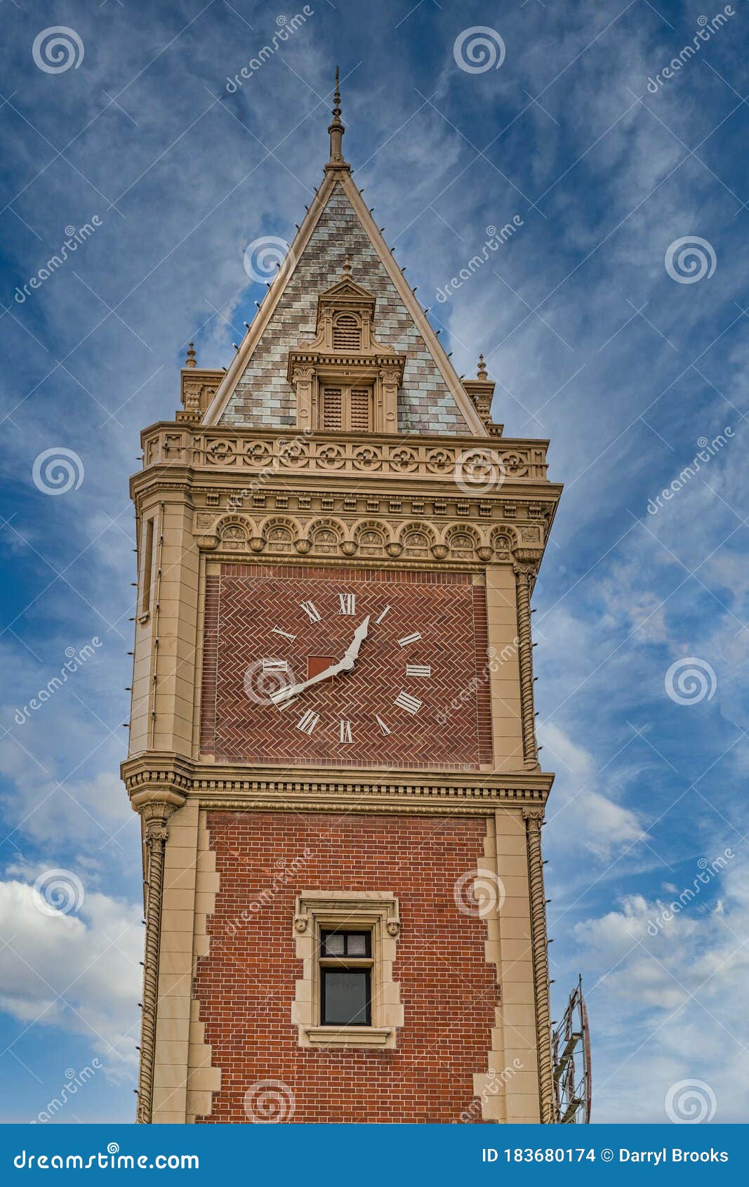 Clock Tower in San Francisco Stock Photo - Image of design, francisco ...
