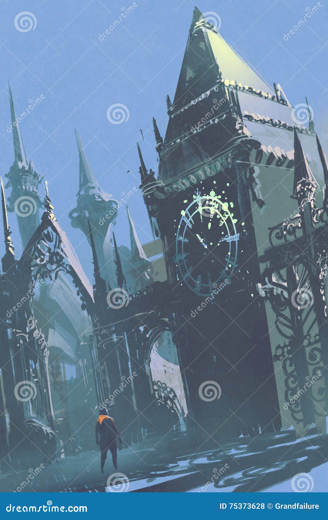 Blue Clock Tower Stock Illustrations – 1,068 Blue Clock Tower Stock ...