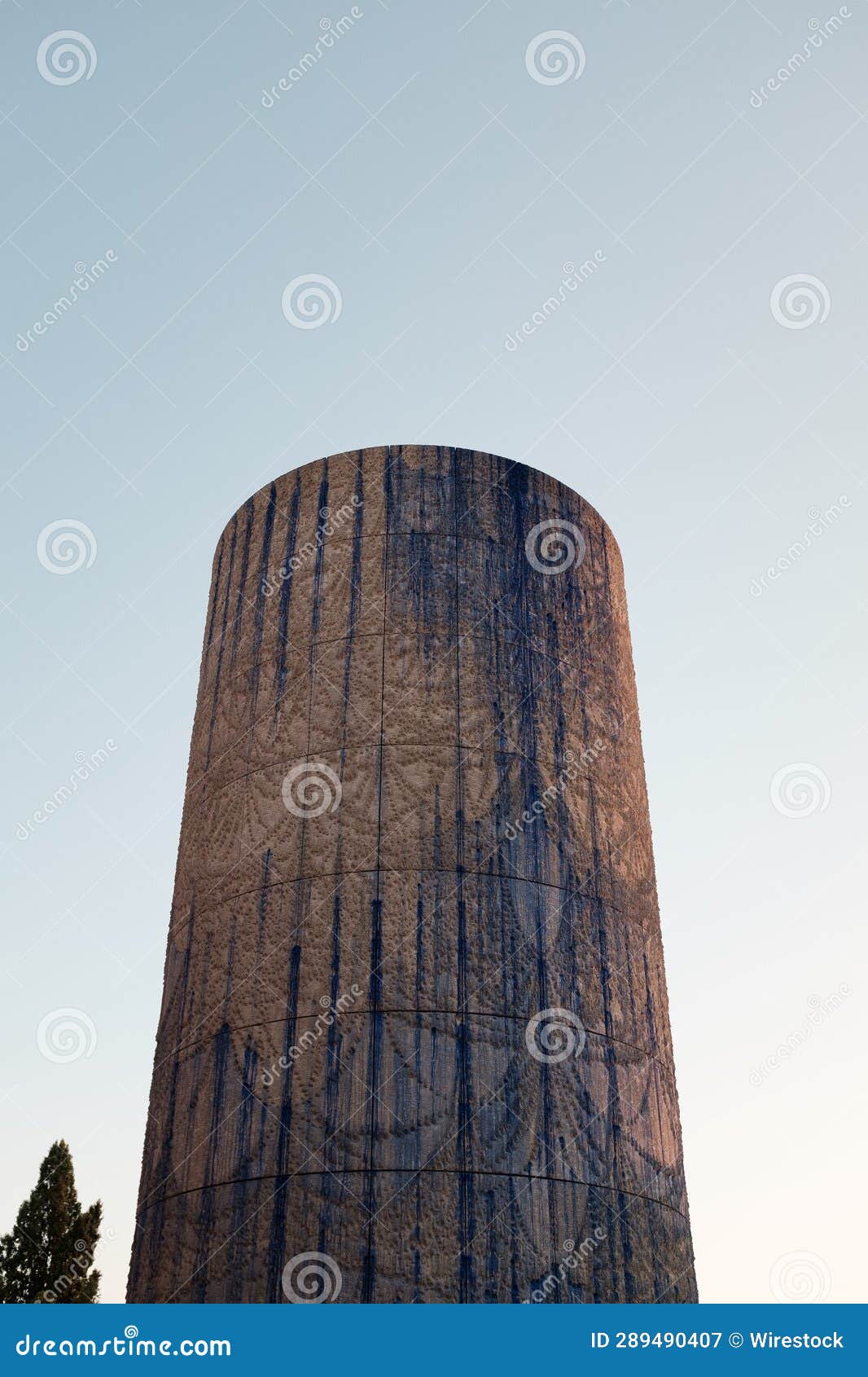 Clock Tower in the Shape of a Tall Structure with a Pointed Spire Stock ...