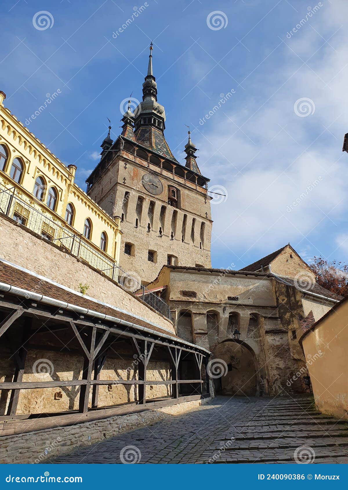 Clock Tower of Sighisoara, Romania. Stock Photo - Image of tower ...