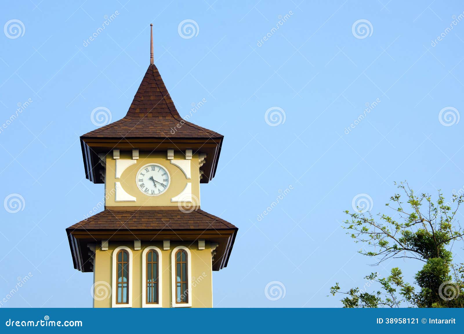 Clock tower stock image. Image of outside, clocks, structures - 38958121