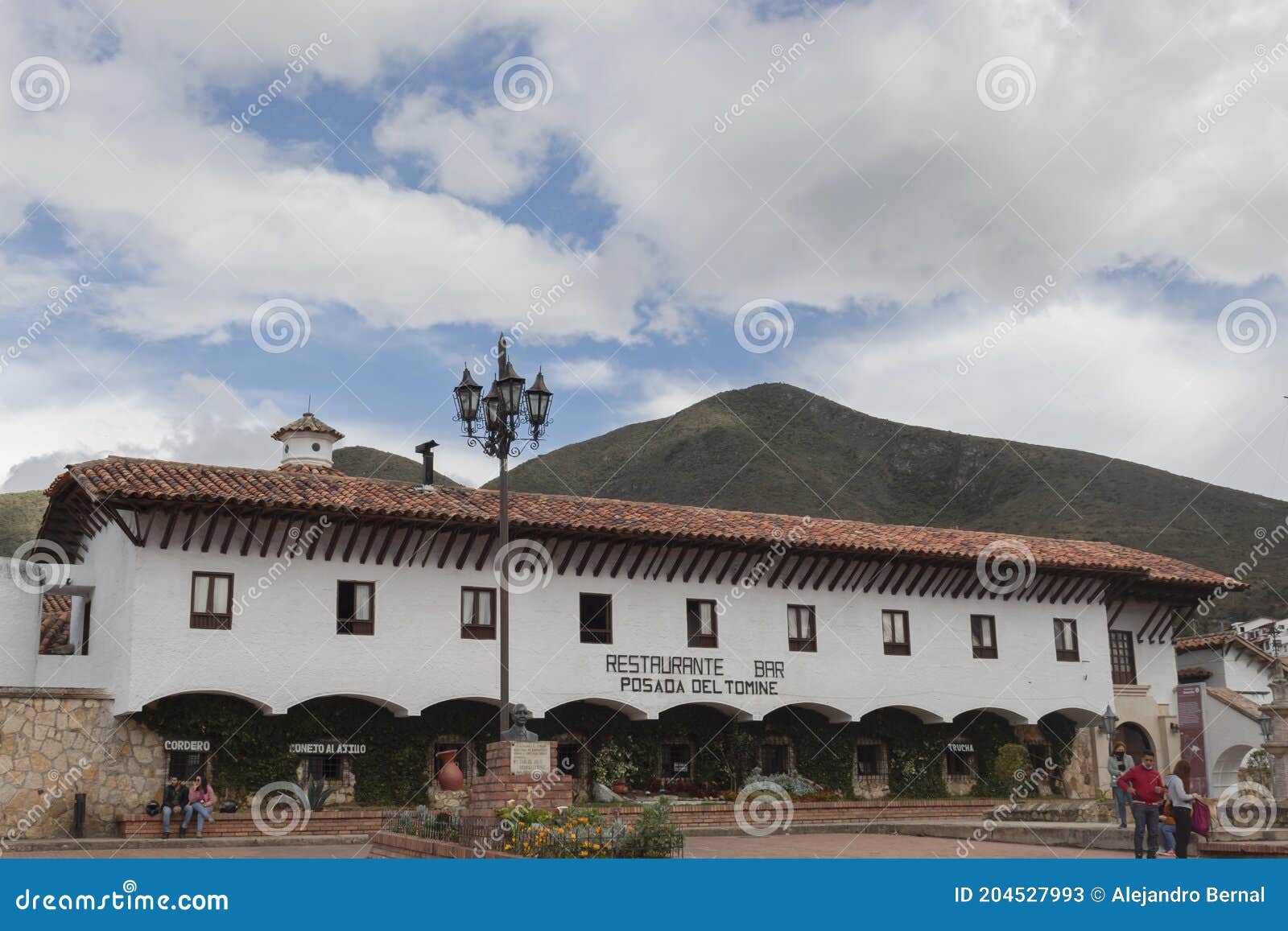 Clock Tower Square with Colonial Restaurant Building and Montecillo ...
