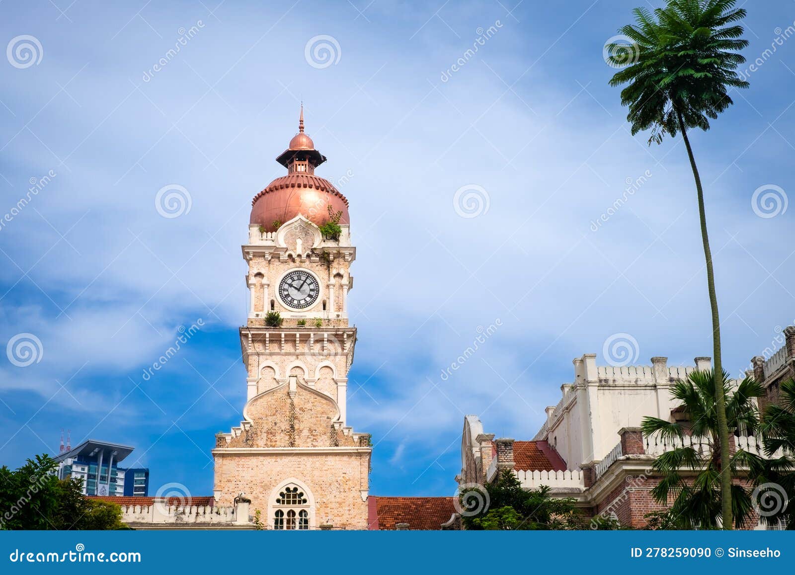 Clock Tower at Sultan Abdul Samad Building Kuala Lumpur Malaysia ...