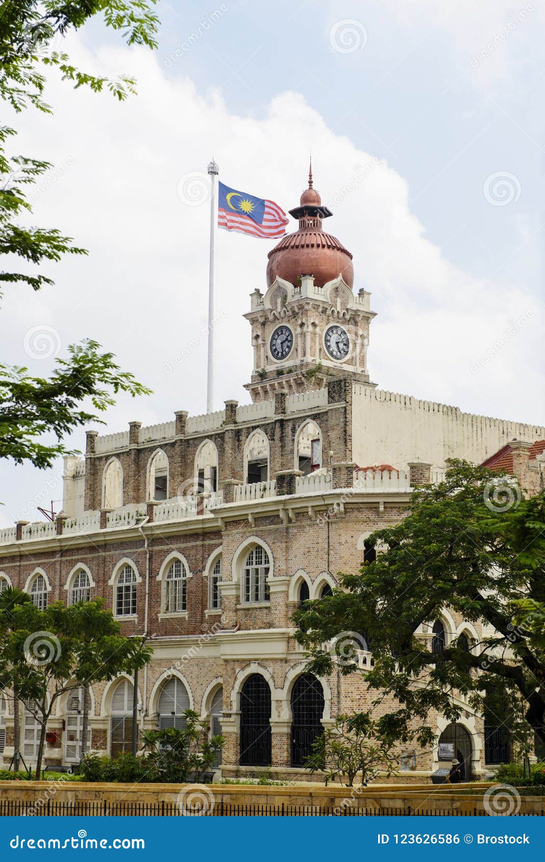 Clock Tower of Sultan Abdul Samad in Downtown Kuala Lumpur Stock Photo ...