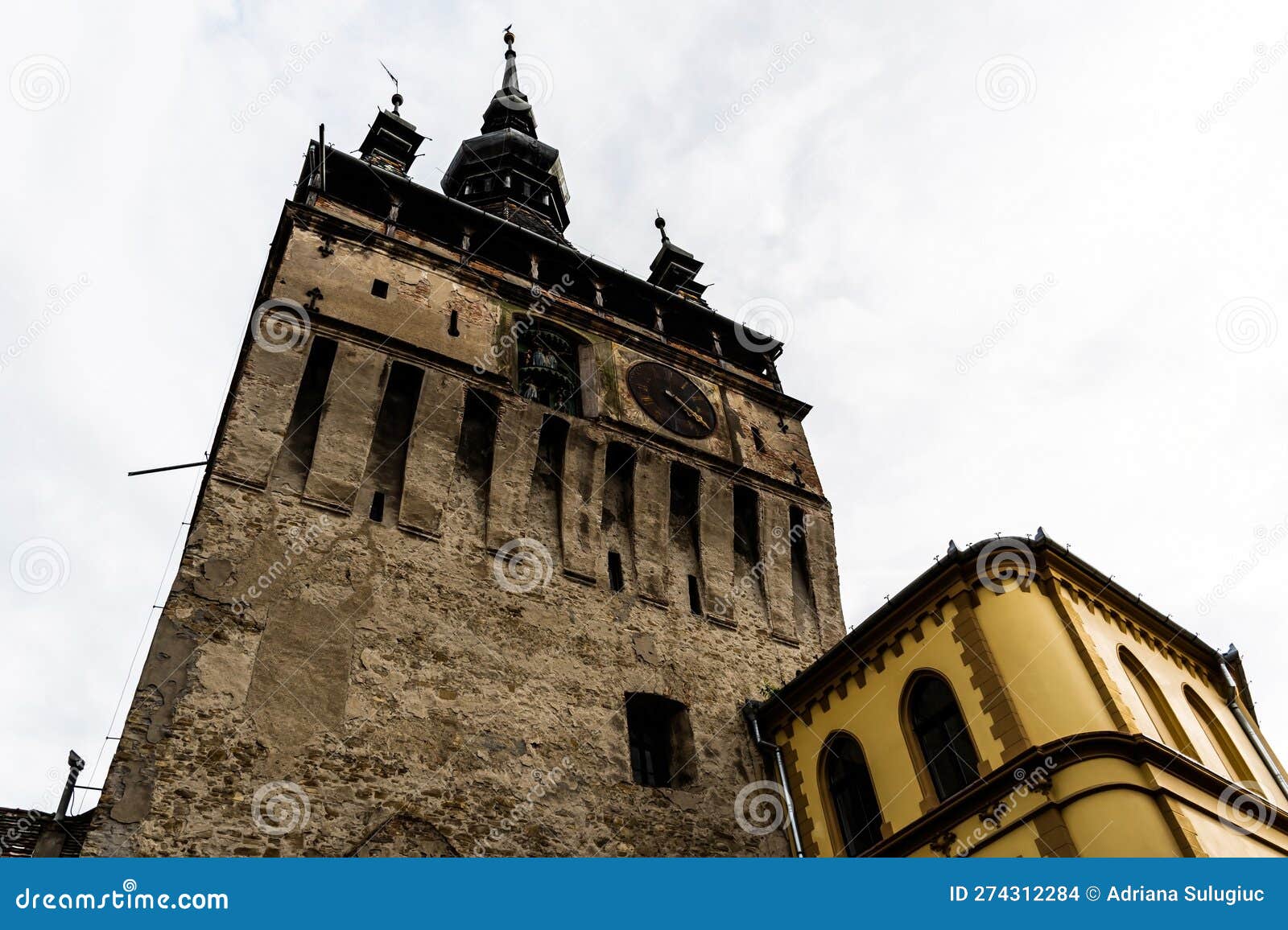 The Clock Tower, the Symbol of Sighisoara Editorial Stock Image - Image ...