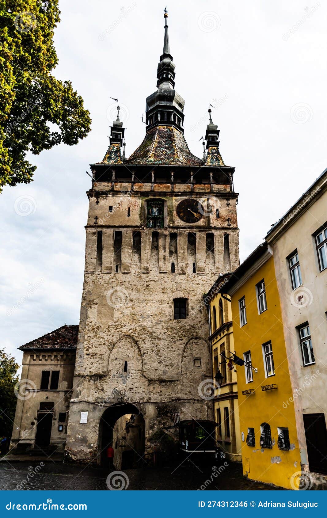 The Clock Tower, the Symbol of Sighisoara Editorial Photo - Image of ...