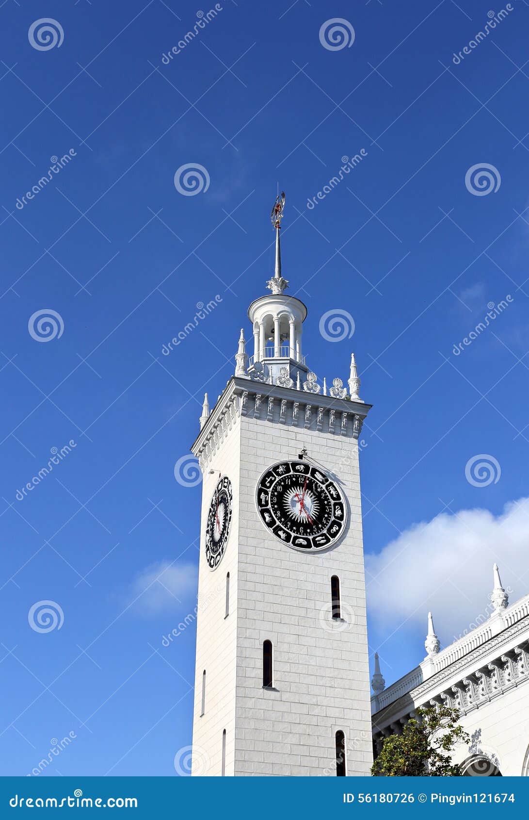 Clock tower stock photo. Image of tourism, clock, vertical - 56180726