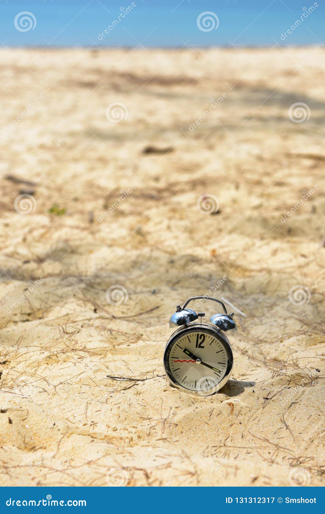 Clock on Tropical Beach Background Stock Image - Image of relaxation ...