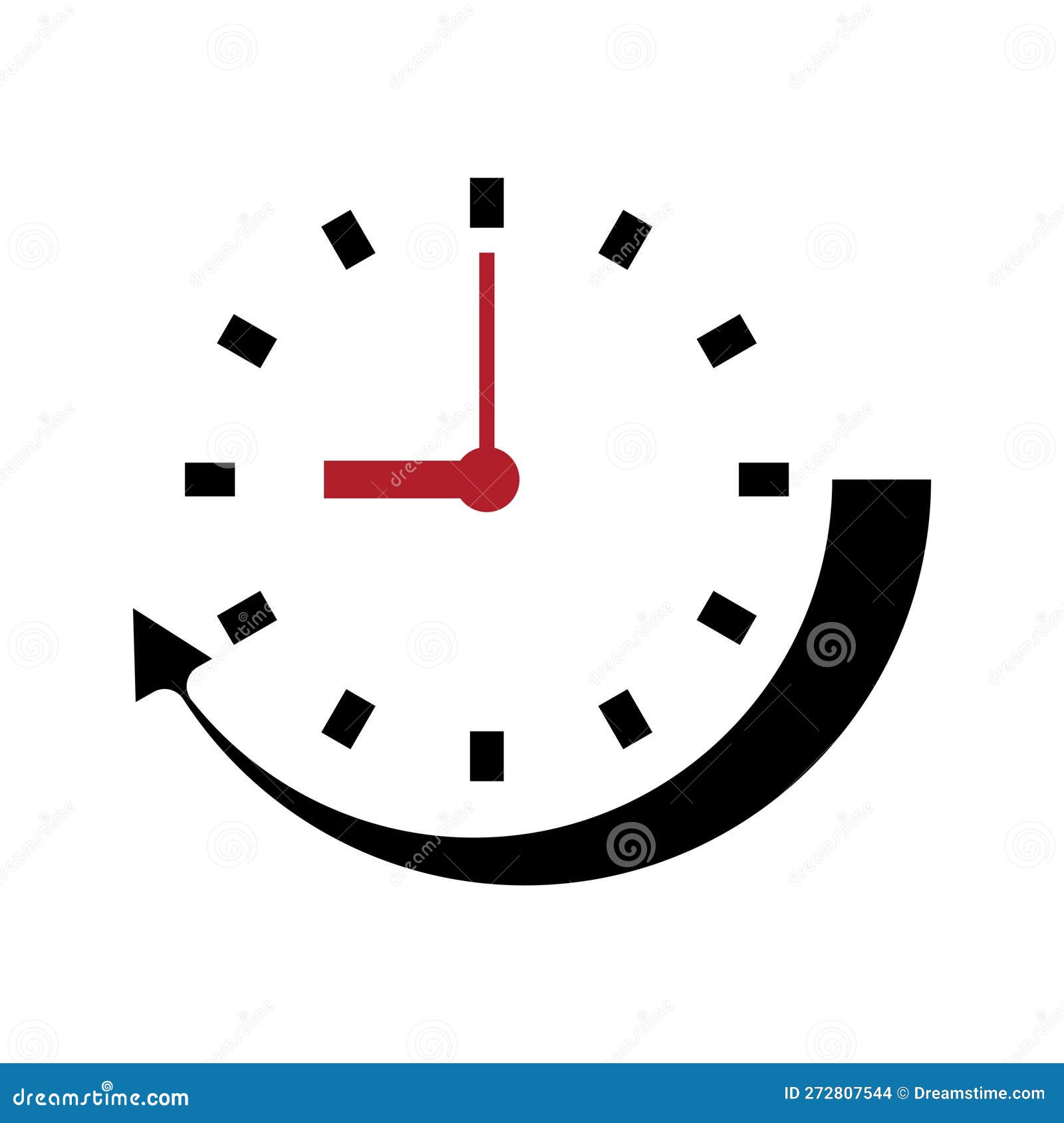 Clock or Uptime icon stock vector. Illustration of modern - 272807544