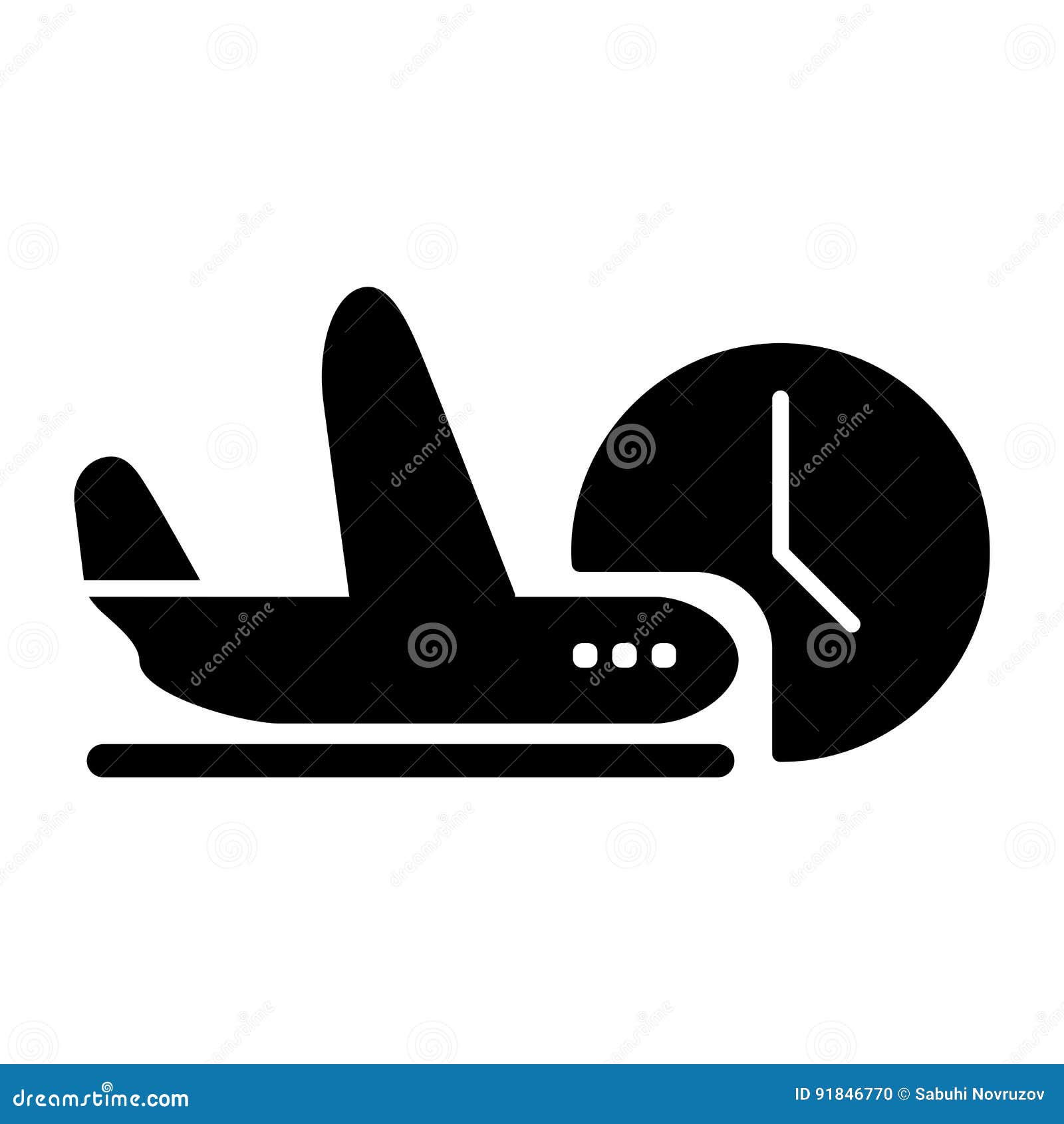 Aircraft Arrival Illustration. Element Of Airport For Mobile Concept ...