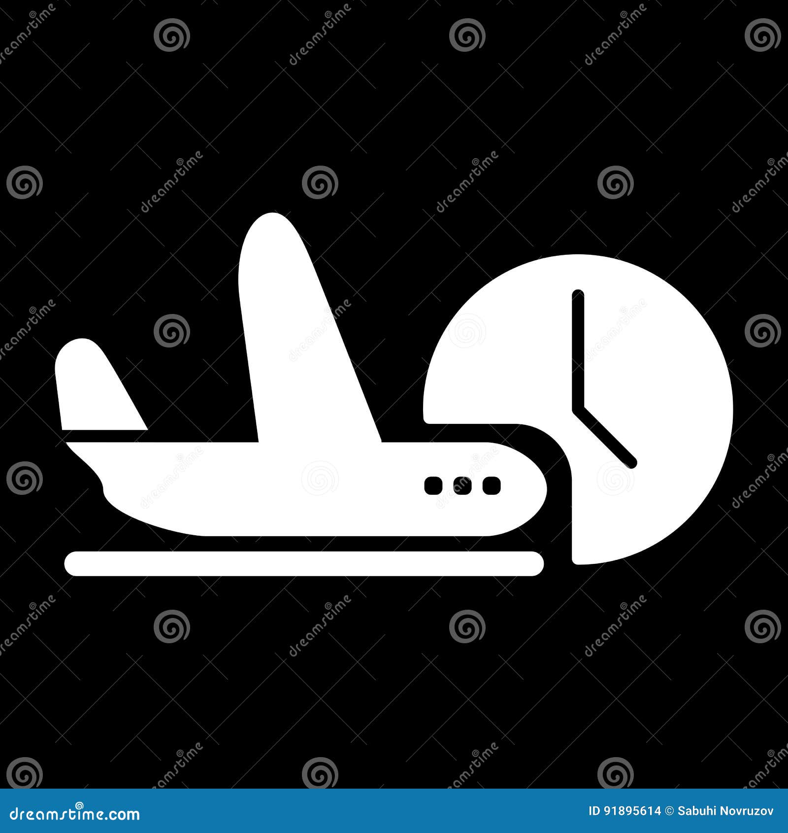 Aircraft Arrival Illustration. Element Of Airport For Mobile Concept ...