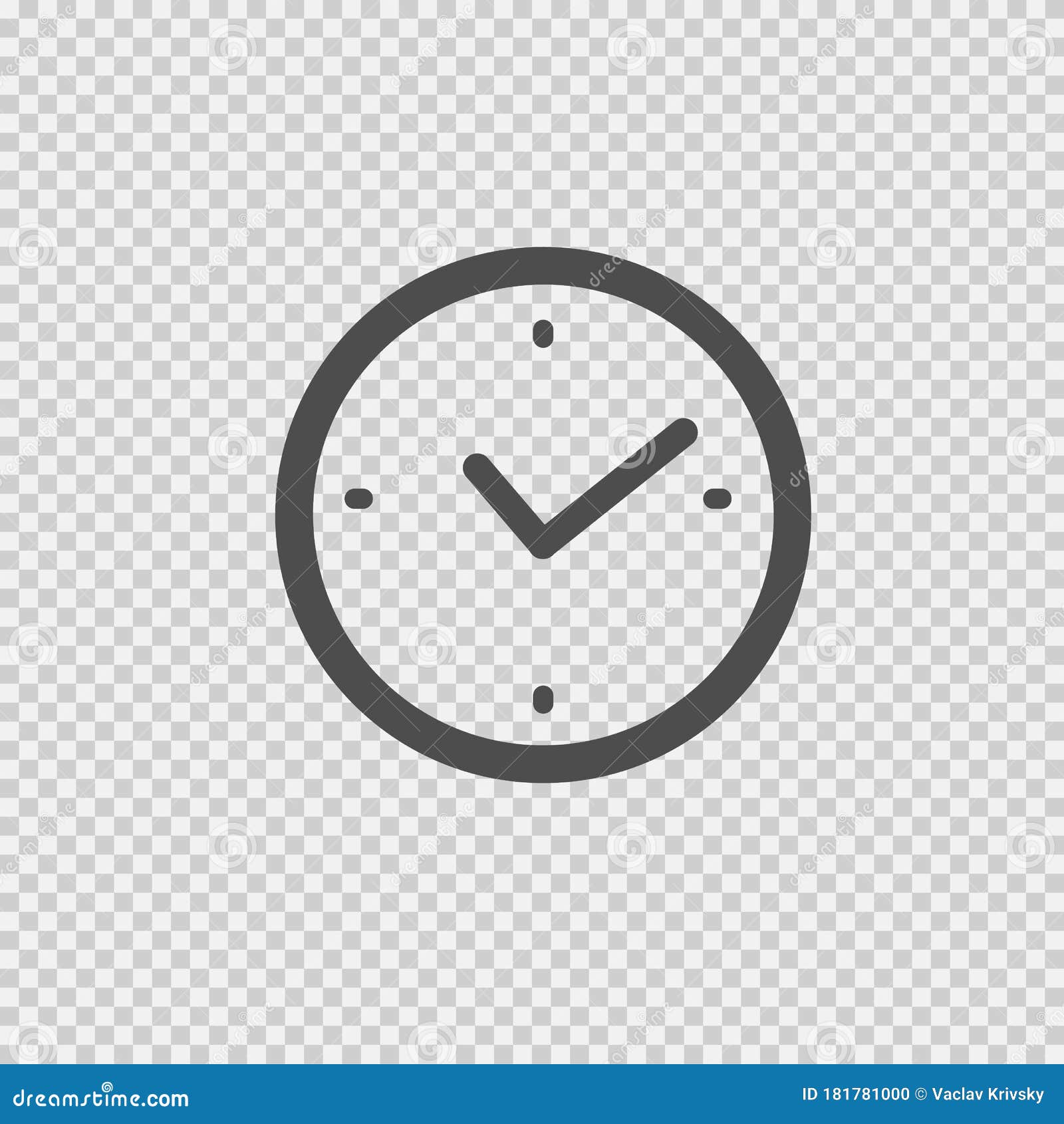 Clock Vector Icon Eps 10. Simple Isolated Illustration Stock Vector ...