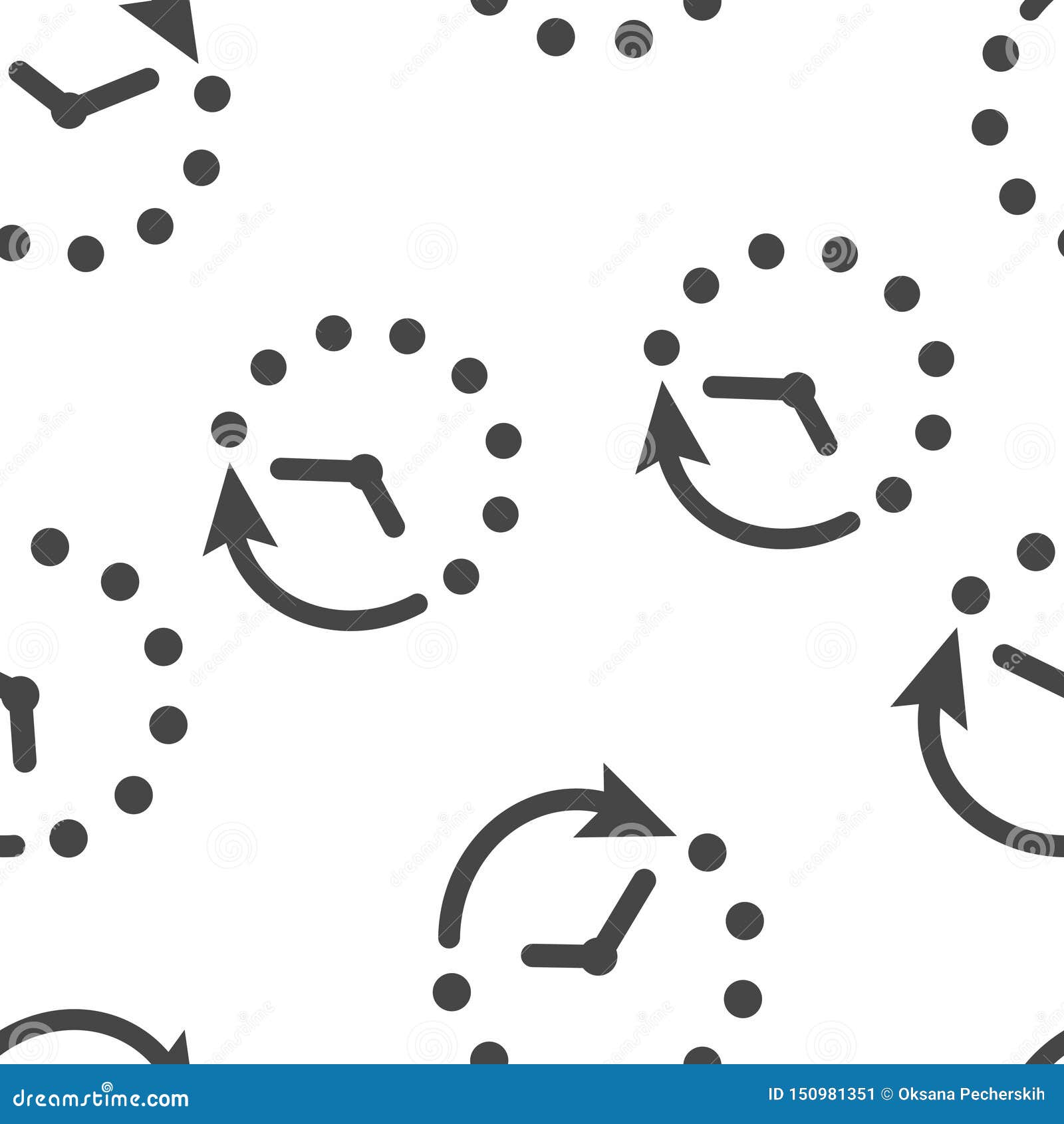 Endless Countdown Concept. Vector Illustration Decorative Design ...