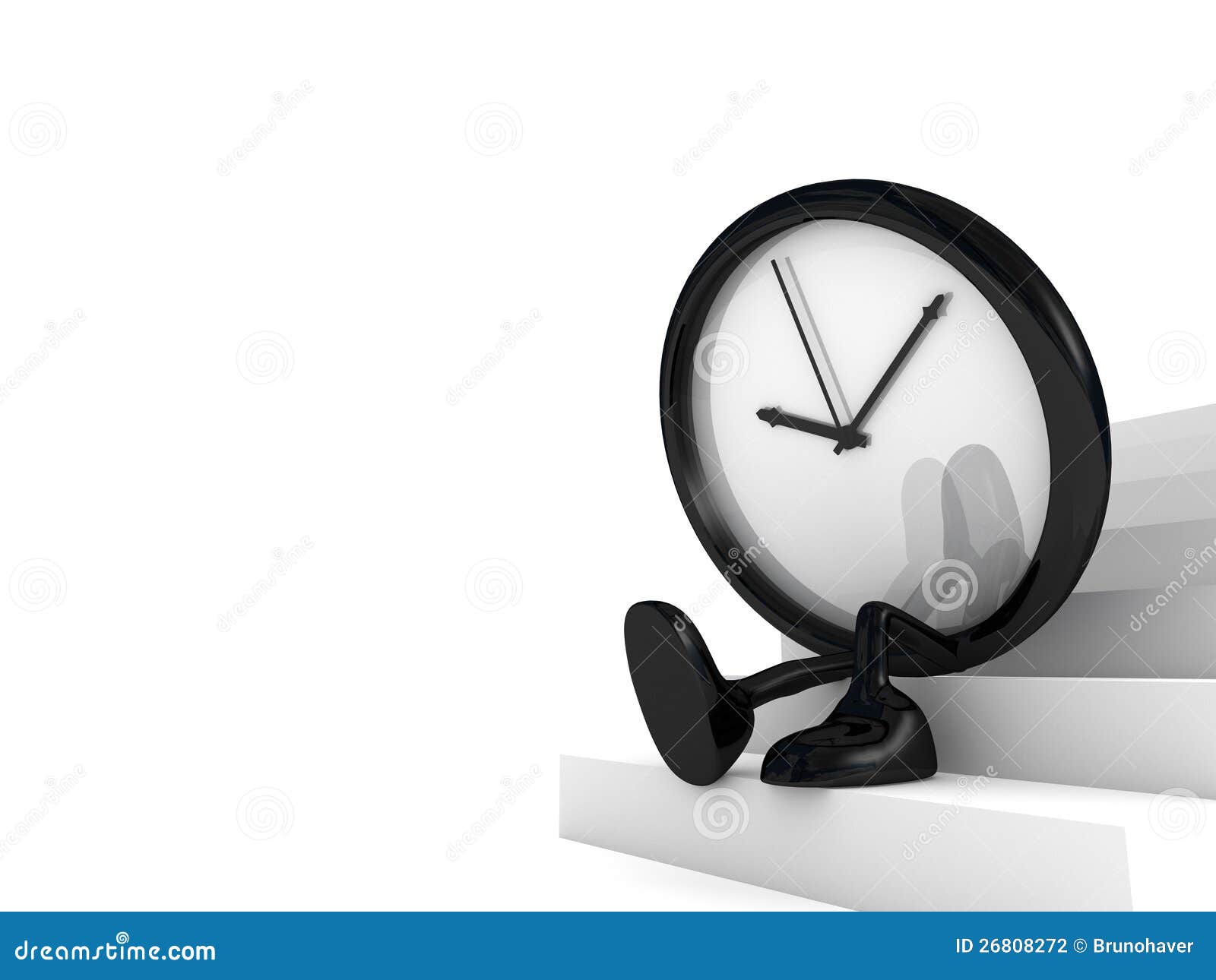 Clock waiting stock illustration. Illustration of slow - 26808272