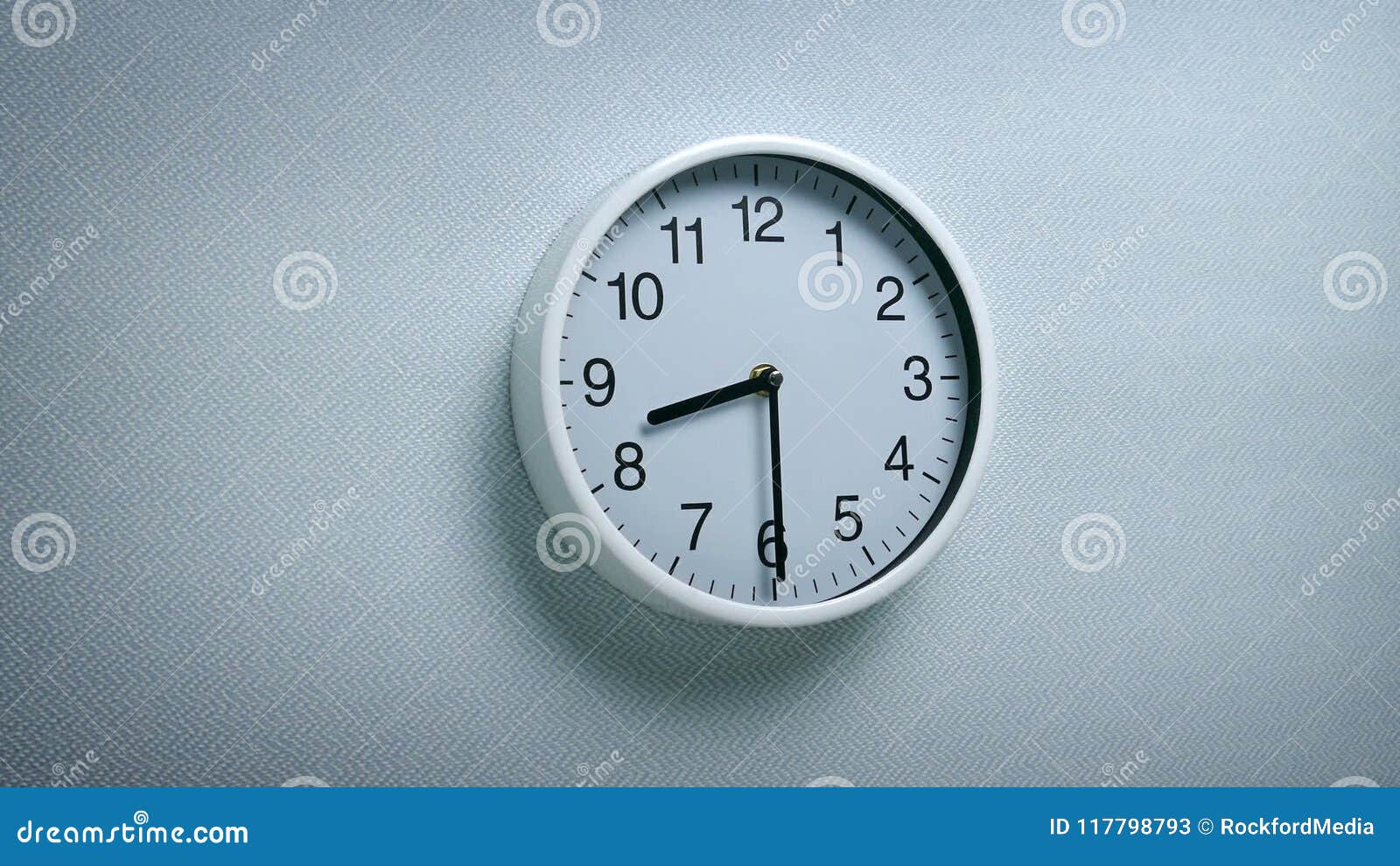 8.30 Clock on Wall stock video. Video of late, morning - 117798793
