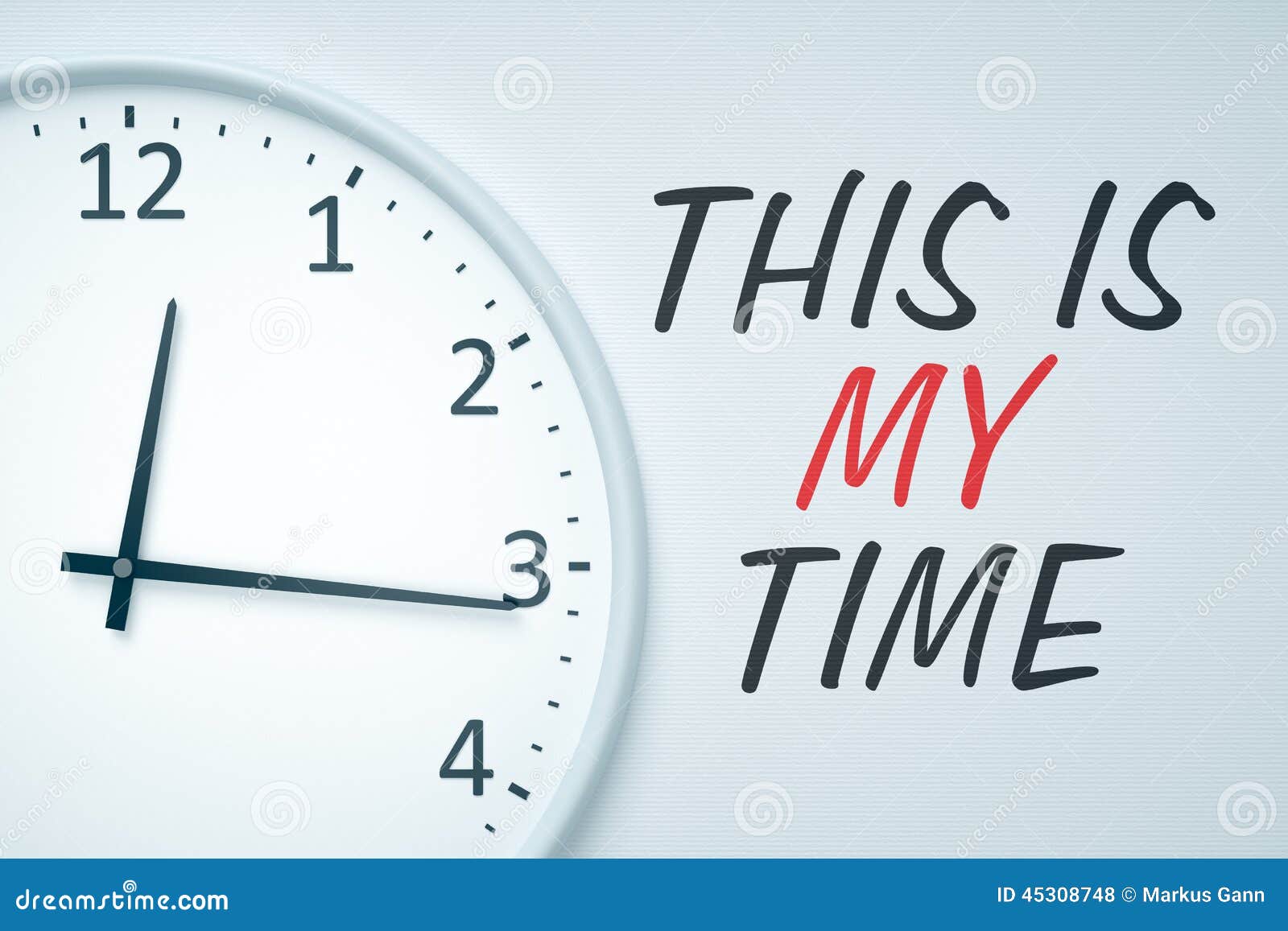 Clock at the wall stock illustration. Illustration of second - 45308748