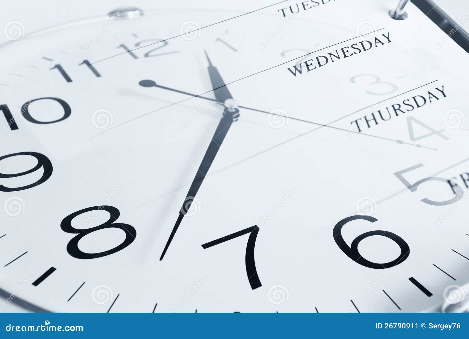 Clock And Week Days Royalty-Free Stock Photography | CartoonDealer.com ...